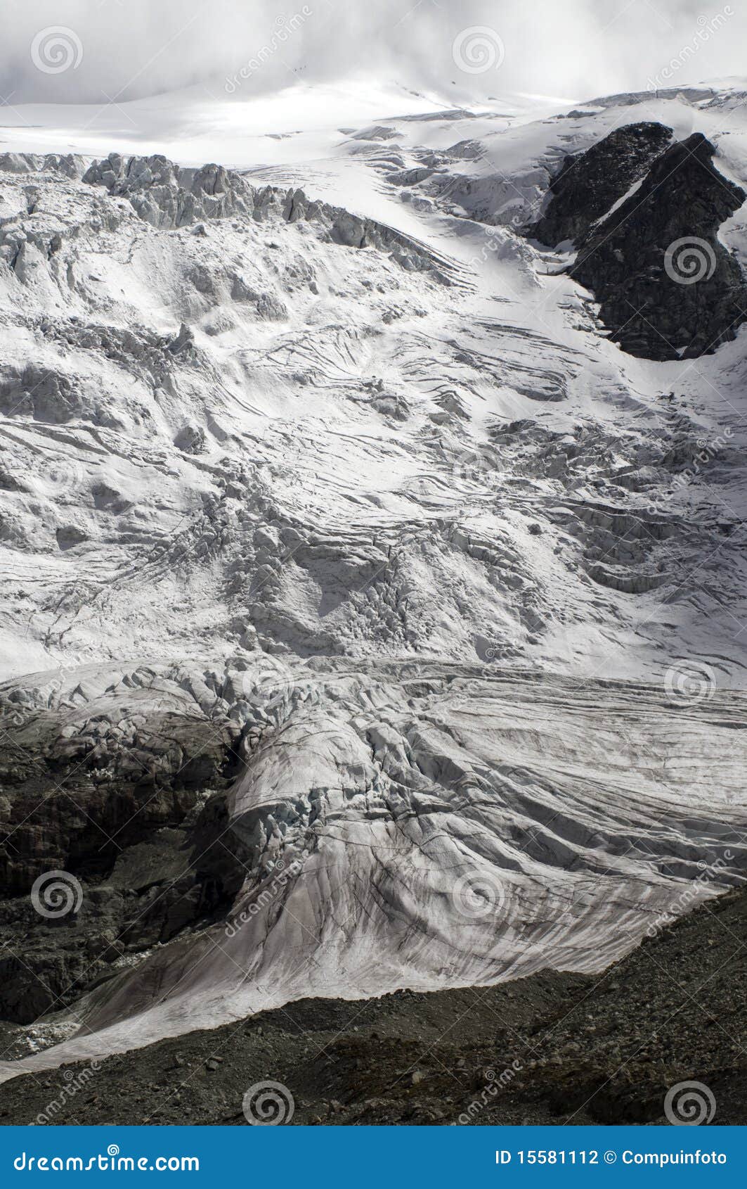 Gletsjer Switserland Lake the Moiry Stock Photo - Image of bright ...