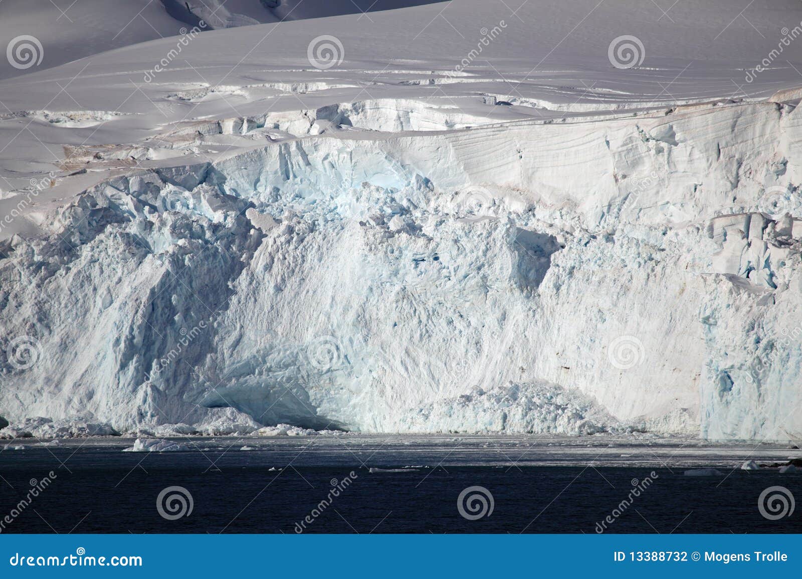 Gletsjer van de Zuidpool stock foto. Image of overzees - 13388732