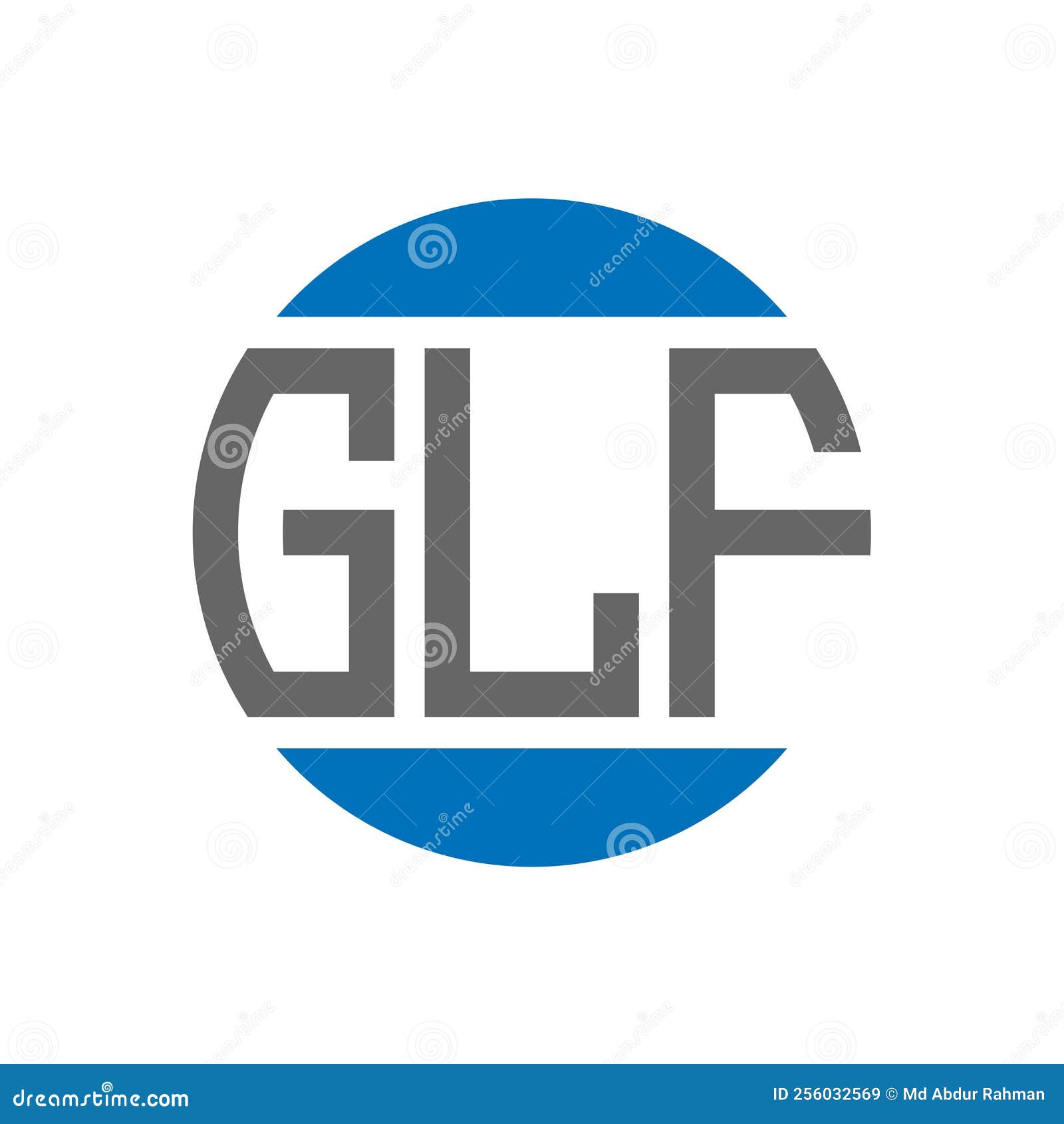 GLF Letter Logo Design on White Background. GLF Creative Initials ...