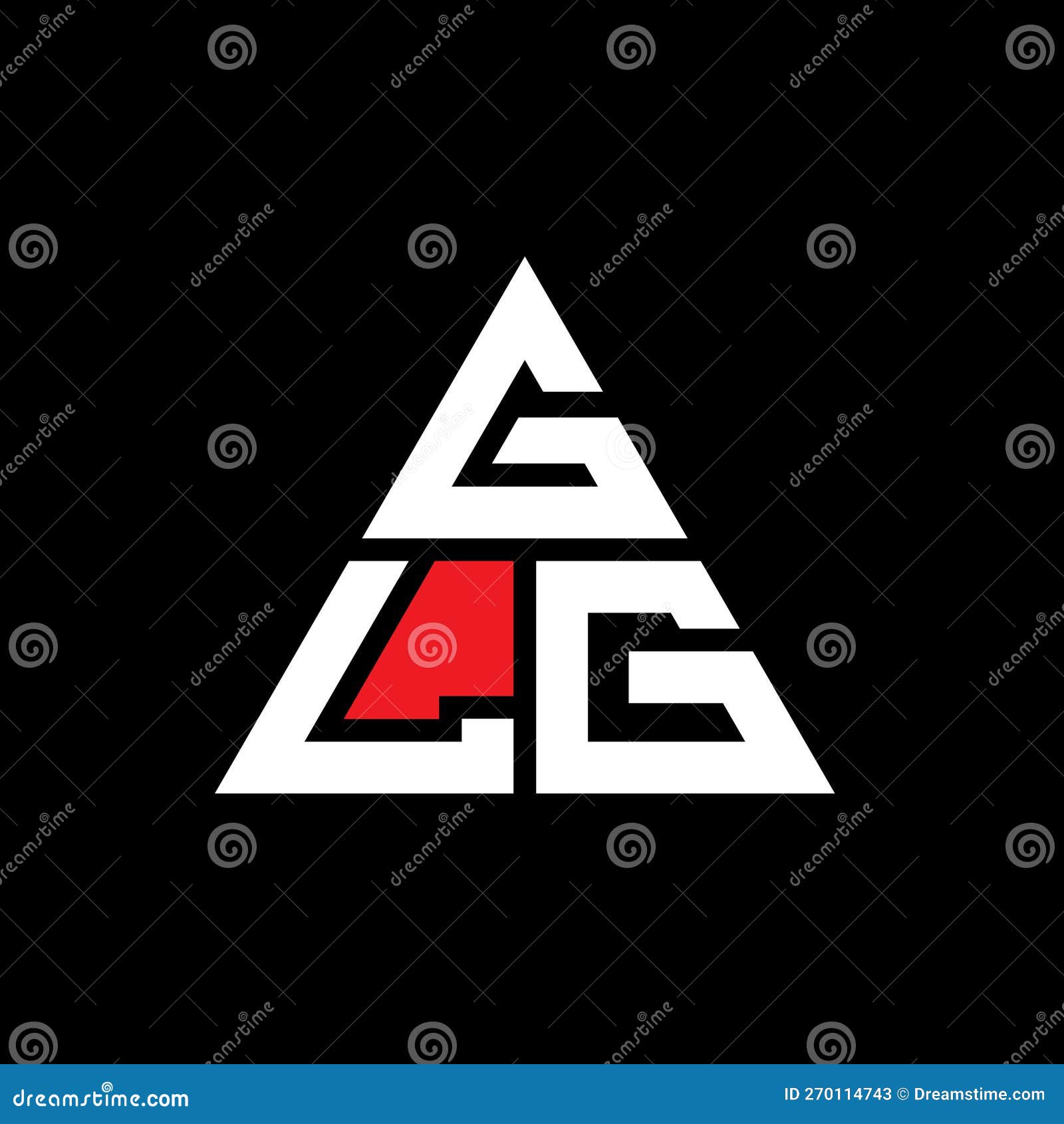 GLG Triangle Letter Logo Design with Triangle Shape. GLG Triangle Logo ...