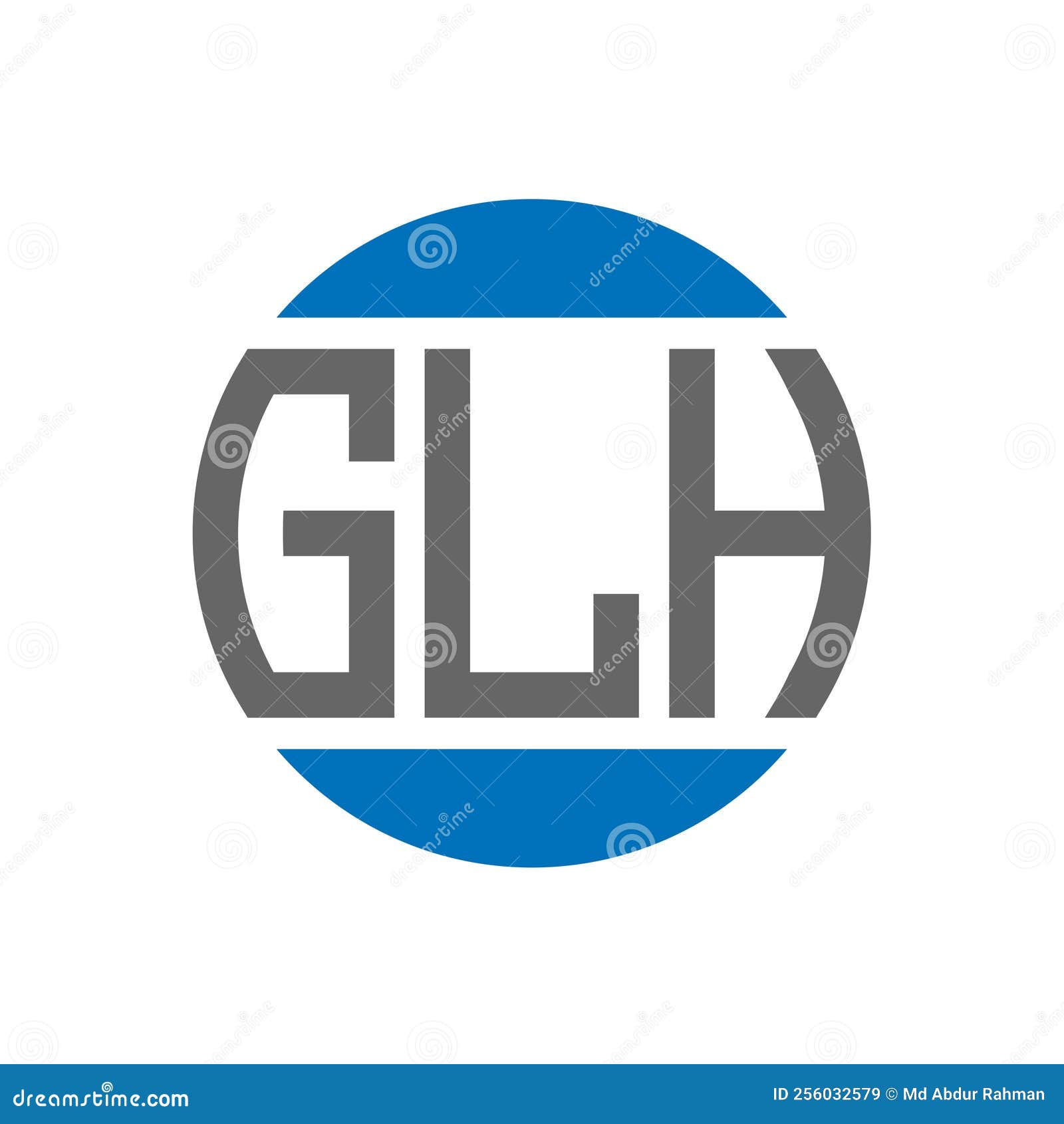 GLH Letter Logo Design on White Background. GLH Creative Initials ...