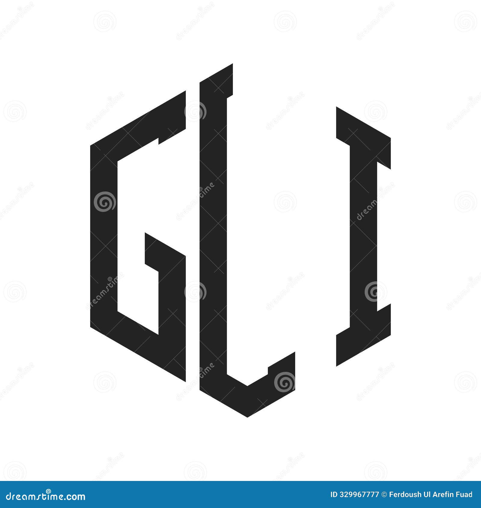 GLI Logo Design. Initial Letter GLI Monogram Logo Using Hexagon Shape ...