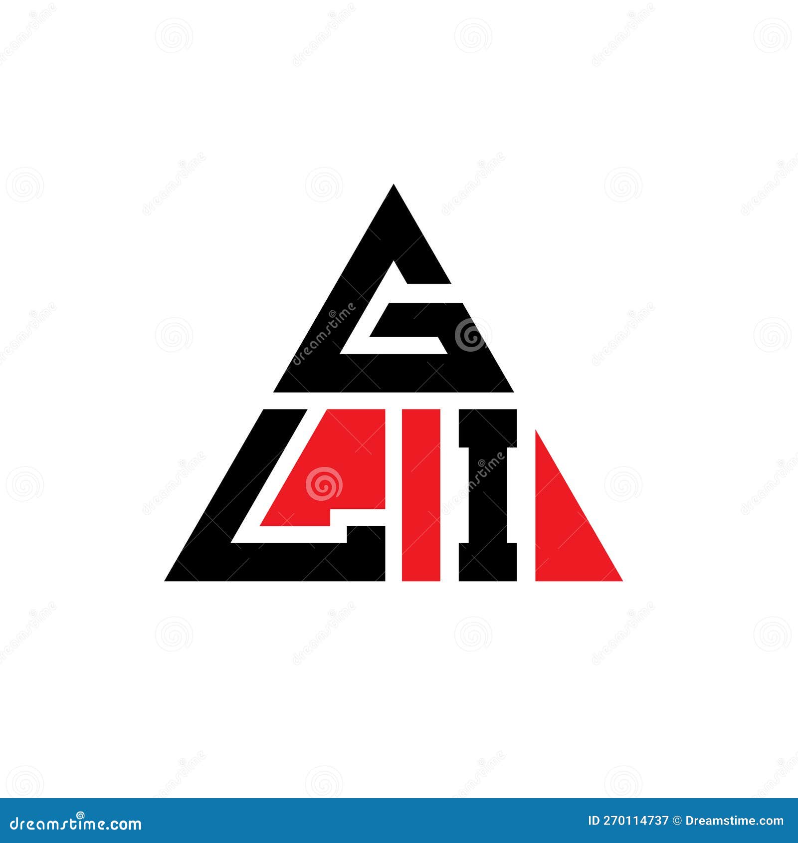 GLI Triangle Letter Logo Design With Triangle Shape. GLI Triangle Logo ...