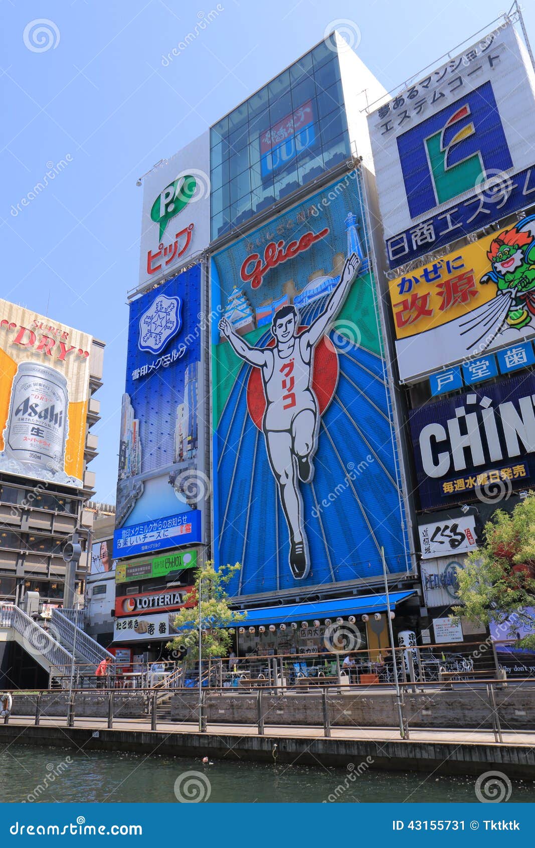 Glico Dotonbori Osaka City View Editorial Photo - Image of centre ...