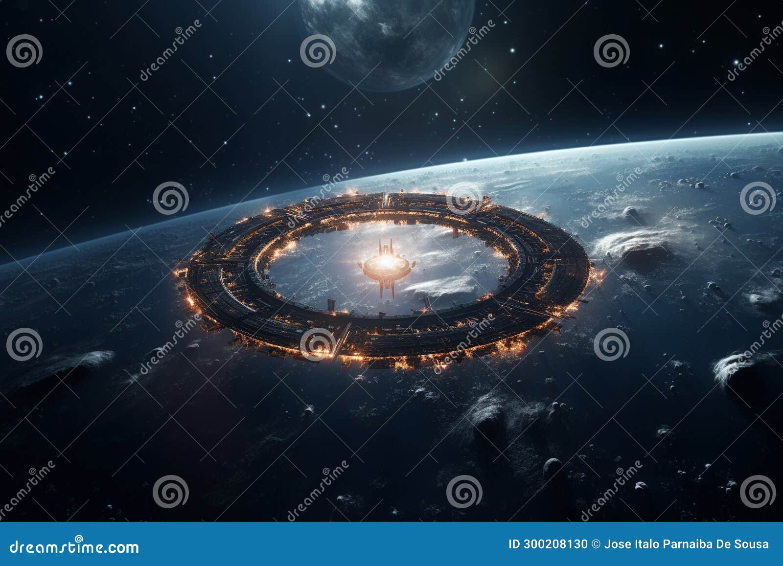 Glide through a Cosmic Panorama with Diverse Stock Illustration ...