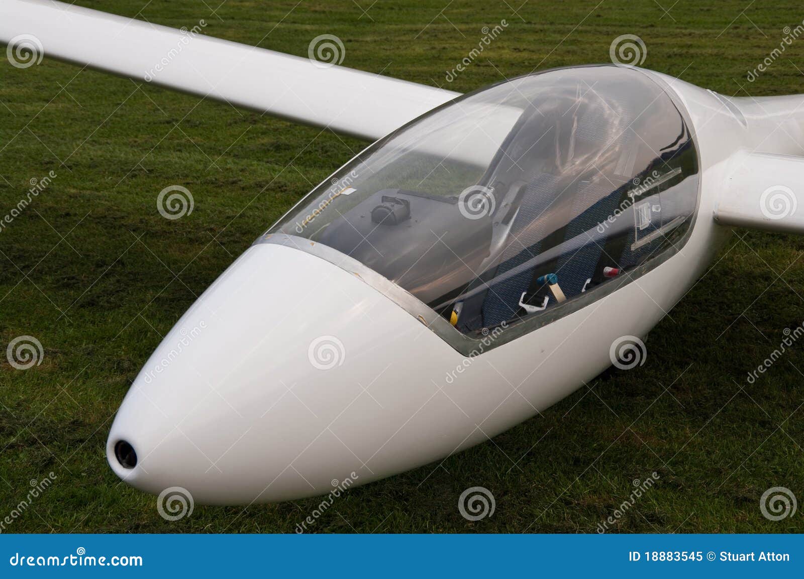 Glider Cockpit stock image. Image of wing, closeup, airfield - 18883545