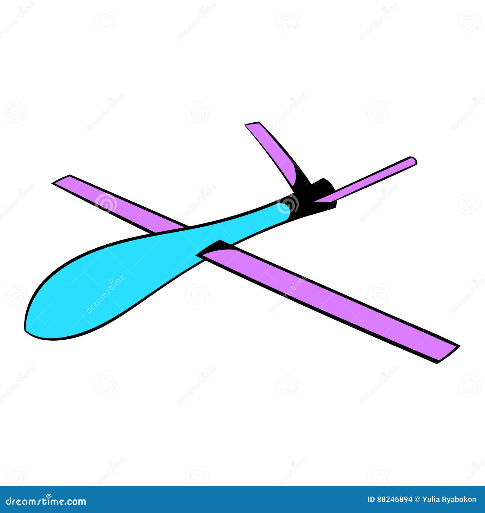 Glider icon, icon cartoon stock vector. Illustration of aviation - 88246894