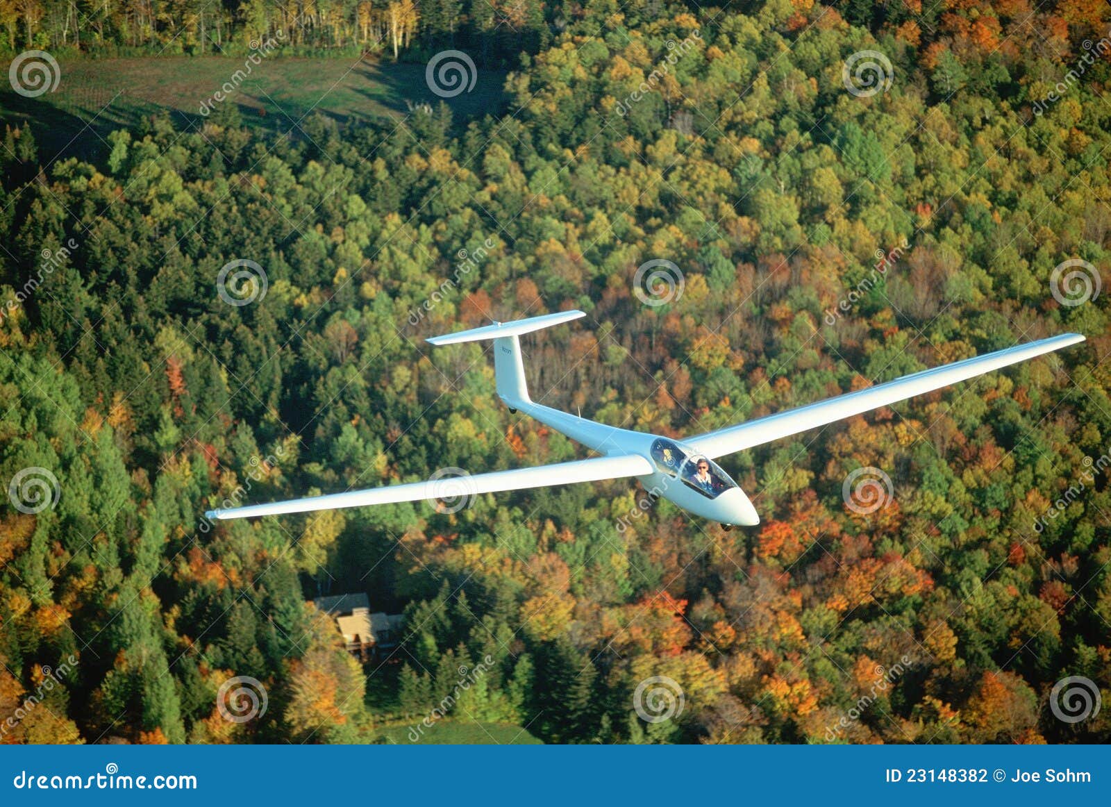 Glider Over Autumn Trees in Vermont Editorial Photography - Image of ...