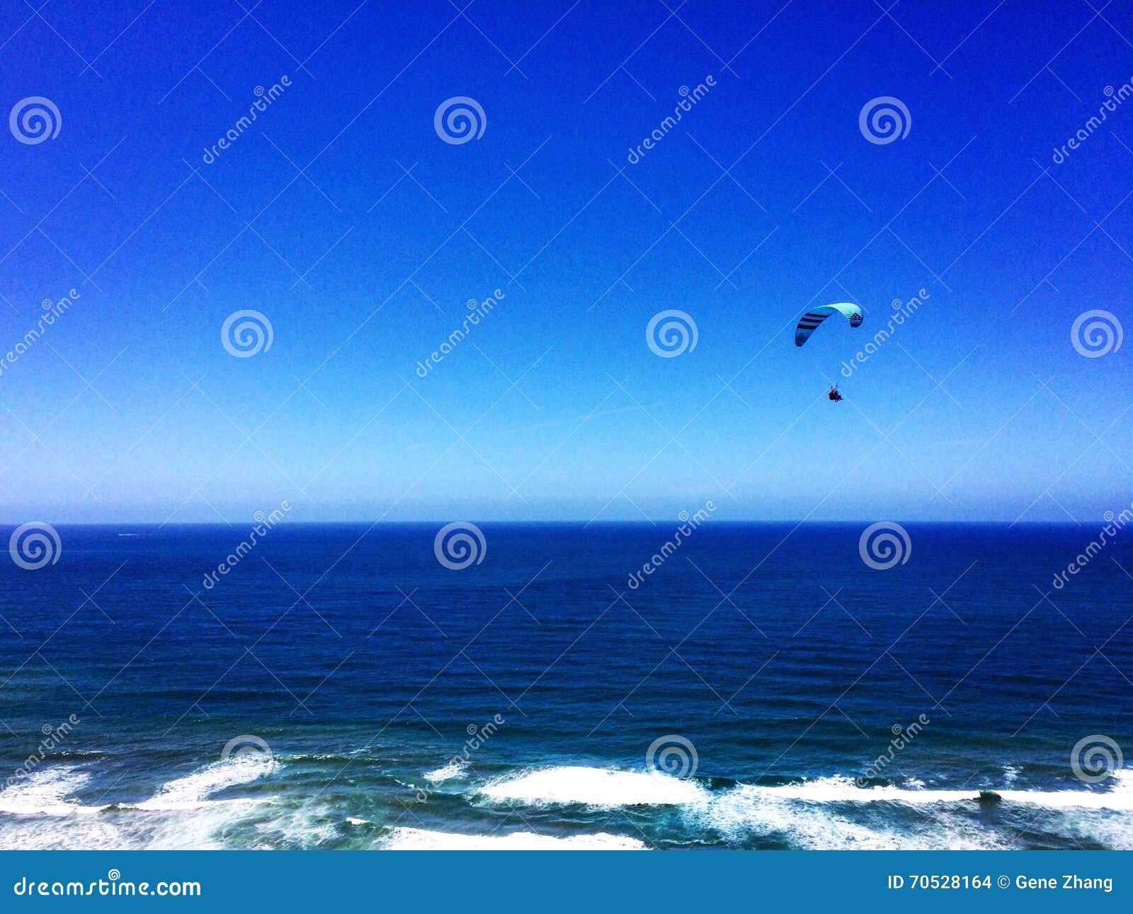 Glider on pacific ocean stock photo. Image of blue, landscape - 70528164