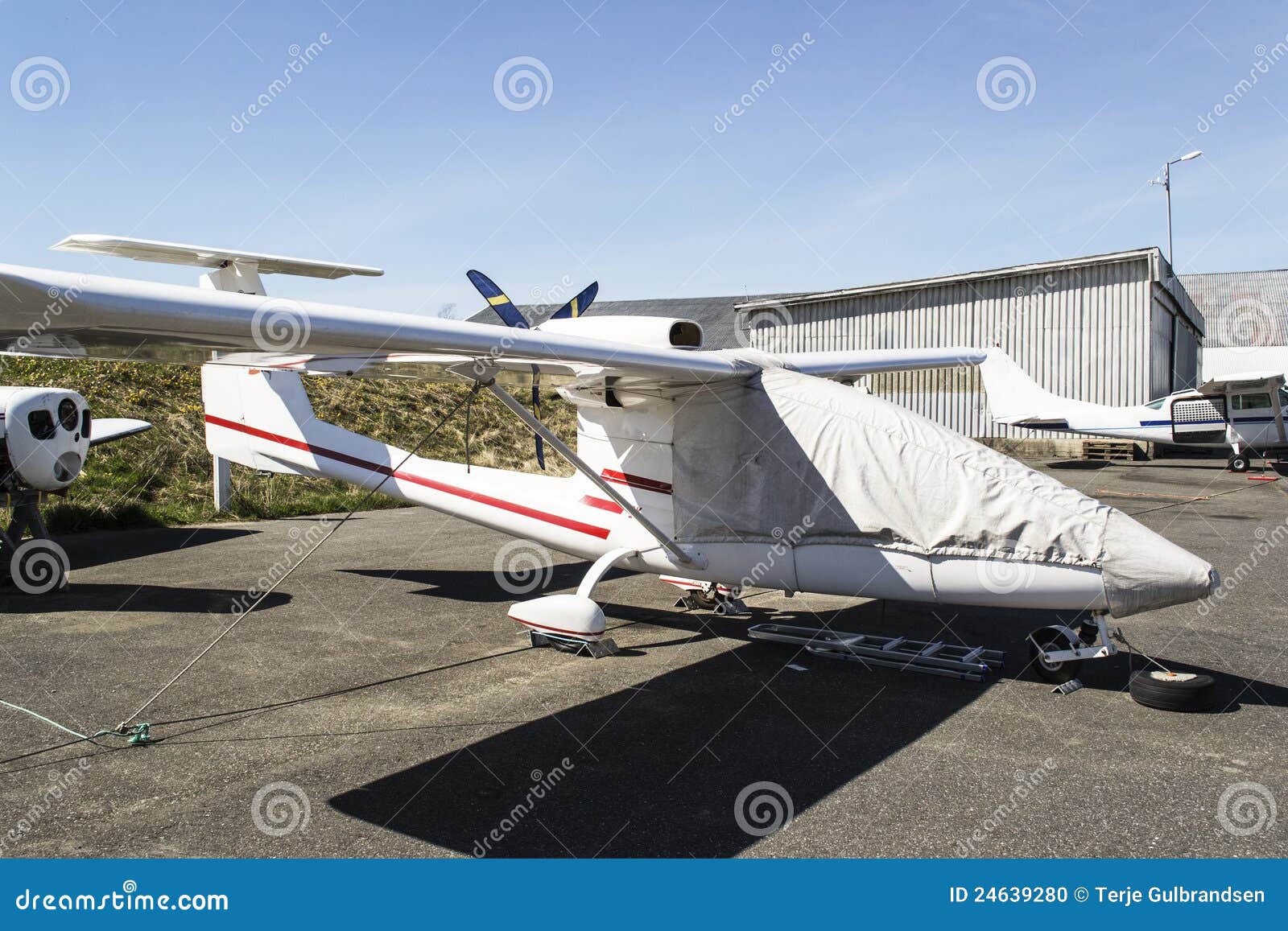 Glider Plane Front Fuselage View Detail Royalty-Free Stock Photo ...