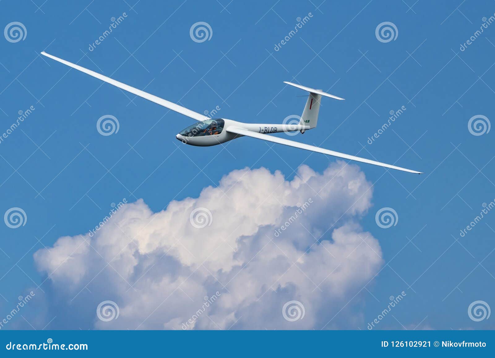 Glider Plane Front Fuselage View Detail Stock Photo | CartoonDealer.com ...