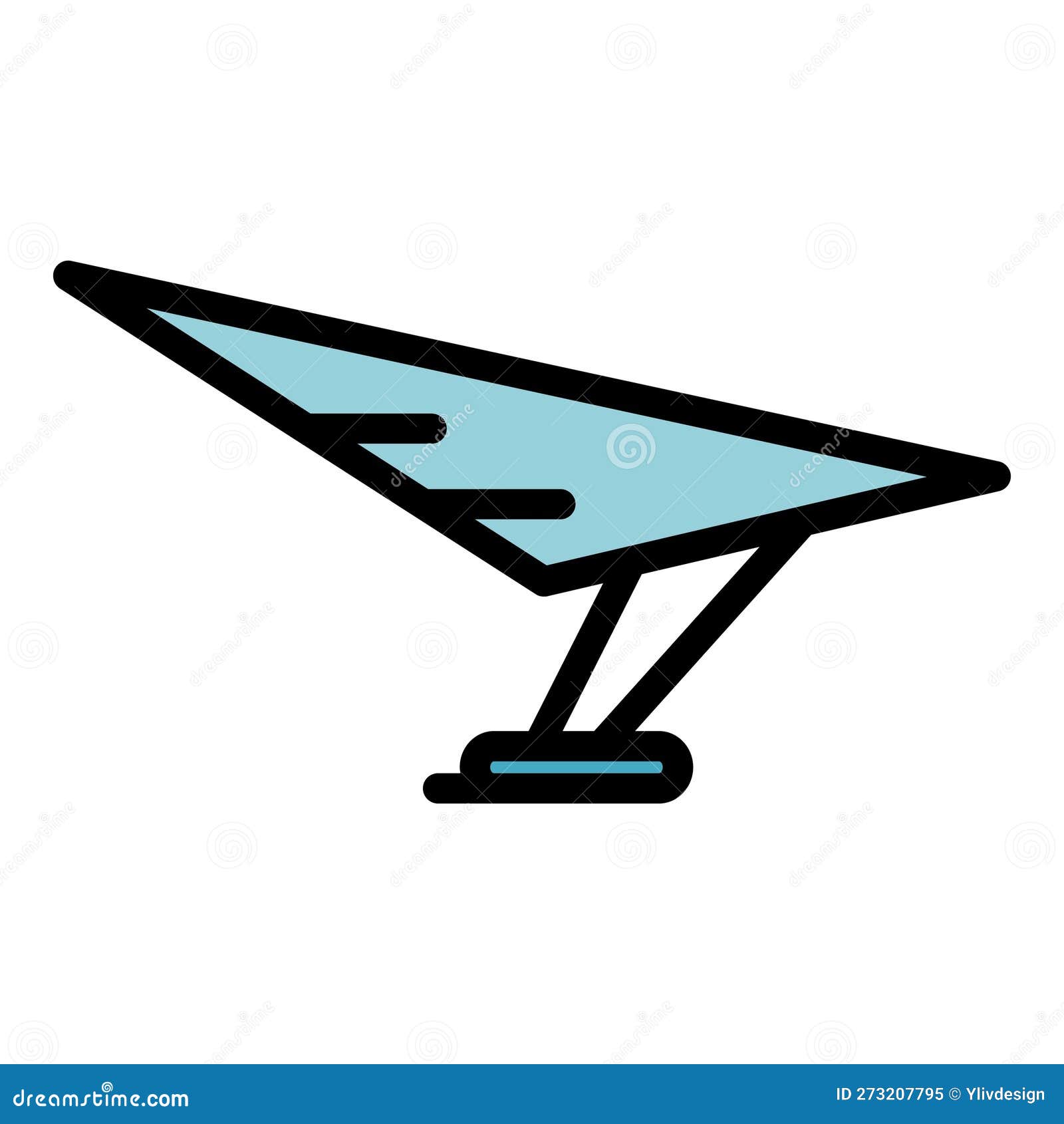 Gliding Activity Icon Vector Flat Stock Vector - Illustration of ...