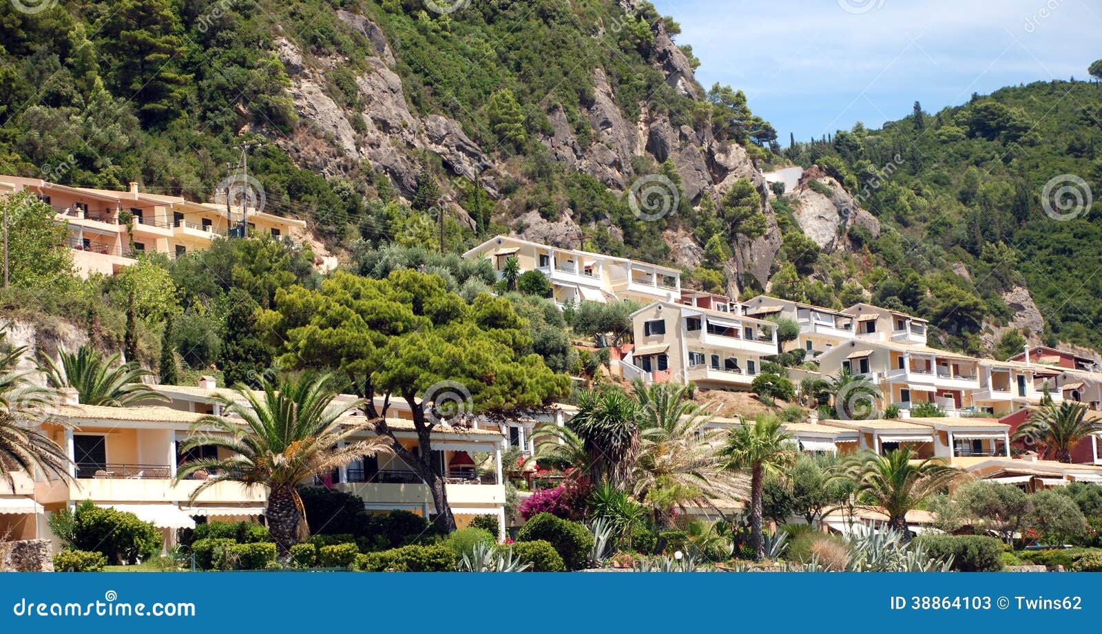 Glifada Beach, Corfu , Greece Stock Image - Image of greek, foaming ...