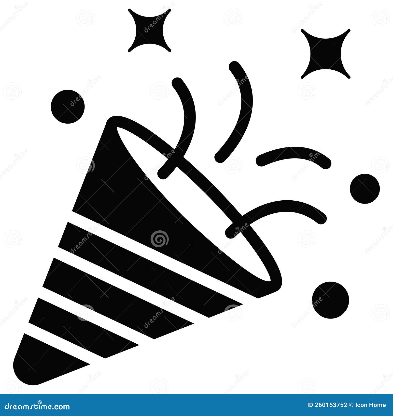 Glifo vector de confetti ilustración del vector. Ilustración de ...