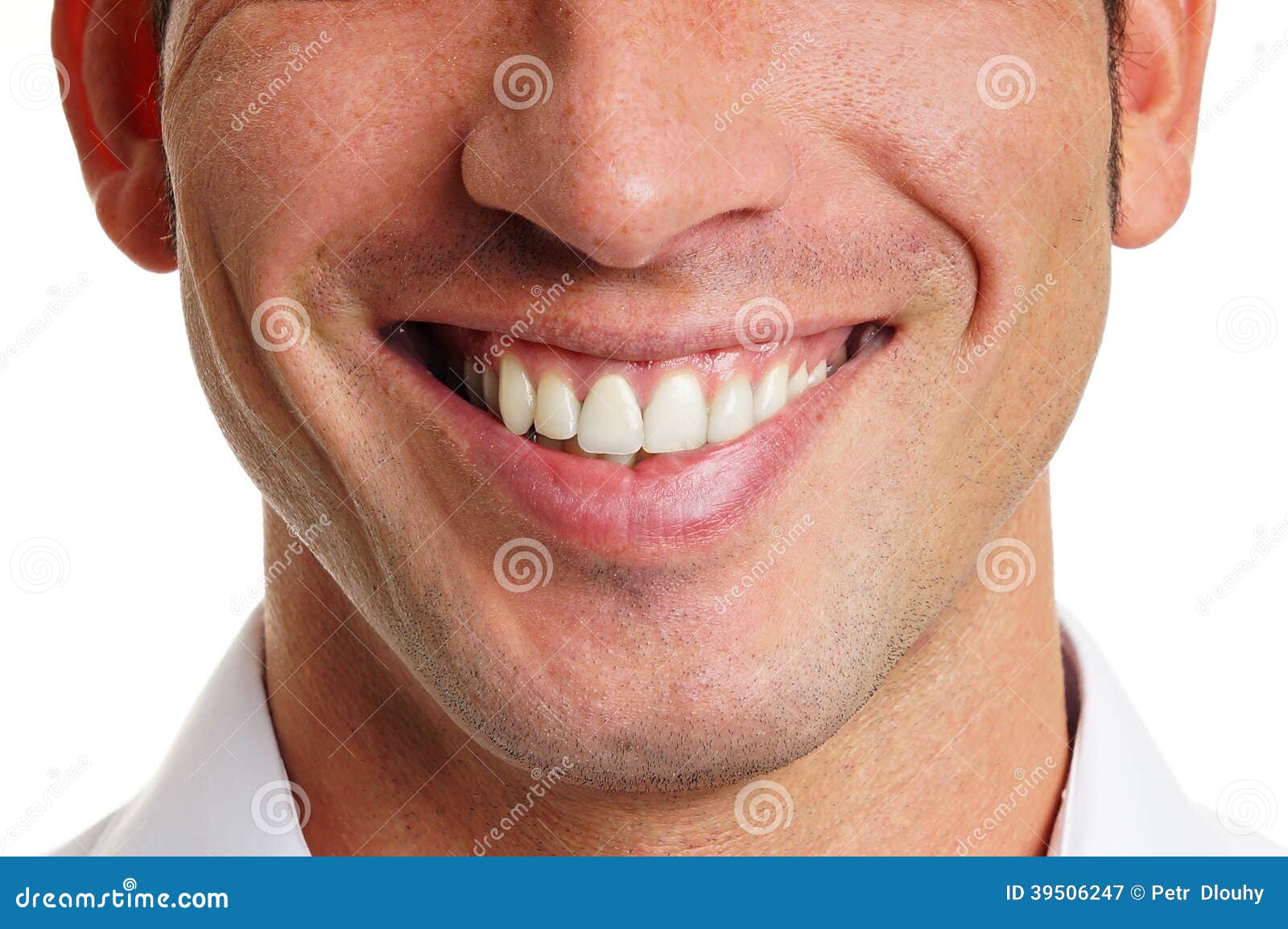 Glimlach van de mens stock afbeelding. Image of portret - 39506247