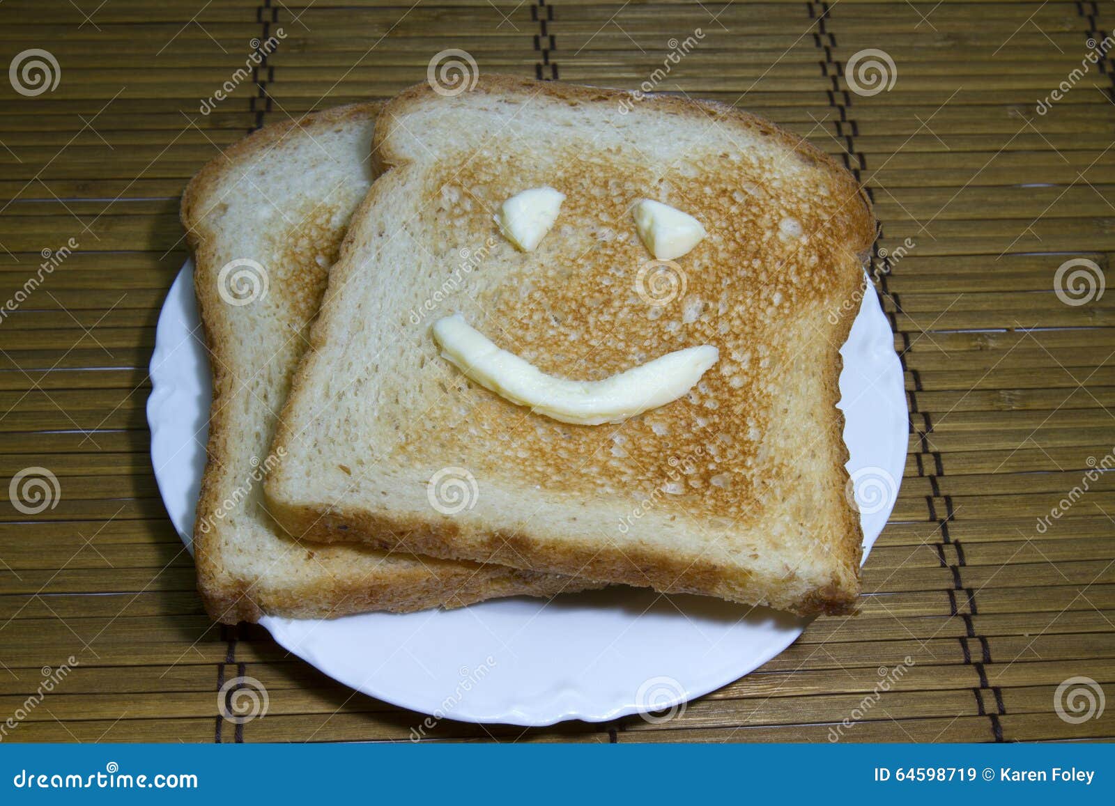 Glimlachende toost stock afbeelding. Image of geroosterd - 64598719