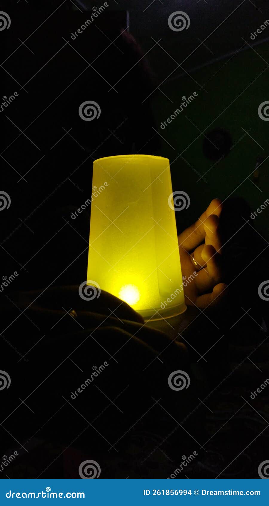 A Glimmer of Light that Illuminates the Dark Night Stock Photo - Image ...