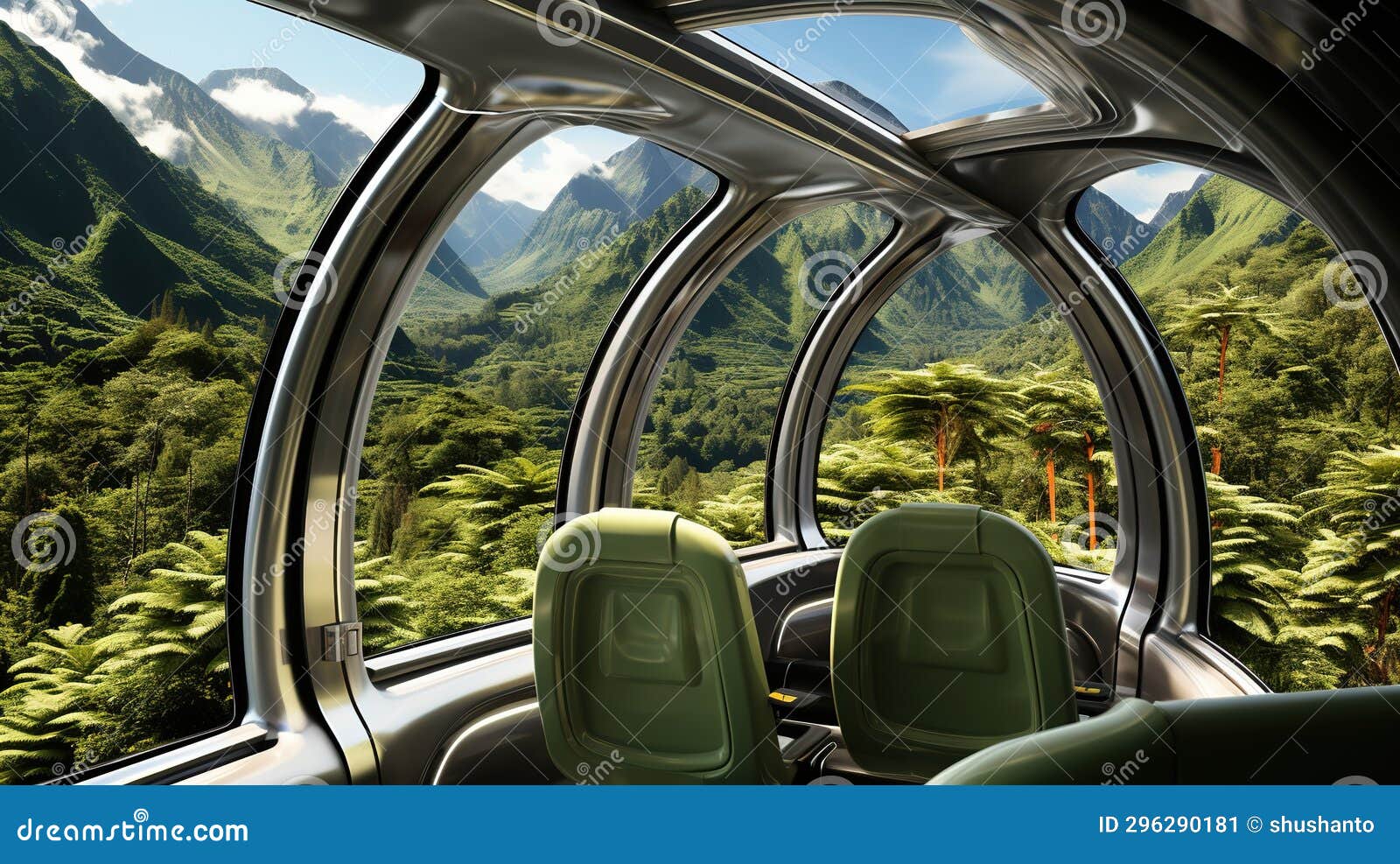 A Glimpse into the future stock illustration. Illustration of water ...