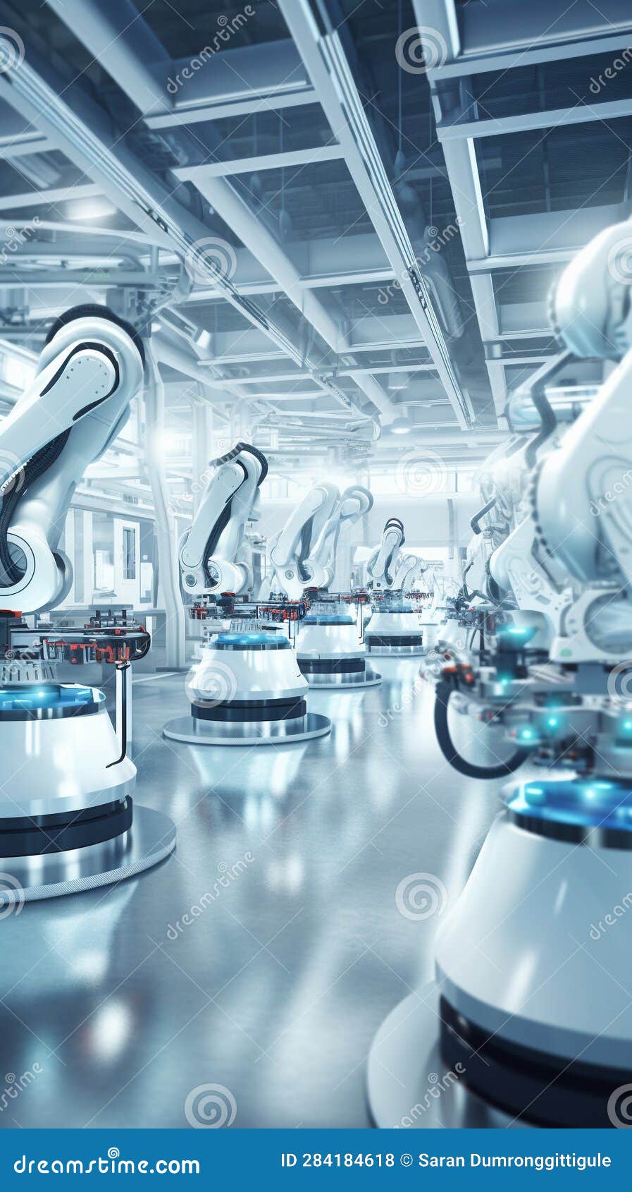 Glimpse of the Future Manufacturing with Humanoid Robots Stock ... Glimpse of the Future Manufacturing with Humanoid Robots Stock ...