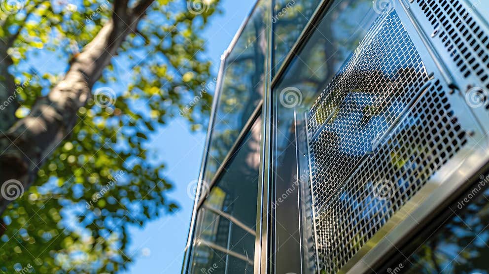 A Glimpse through the Glass: Modern Architecture and Greenery Stock ...