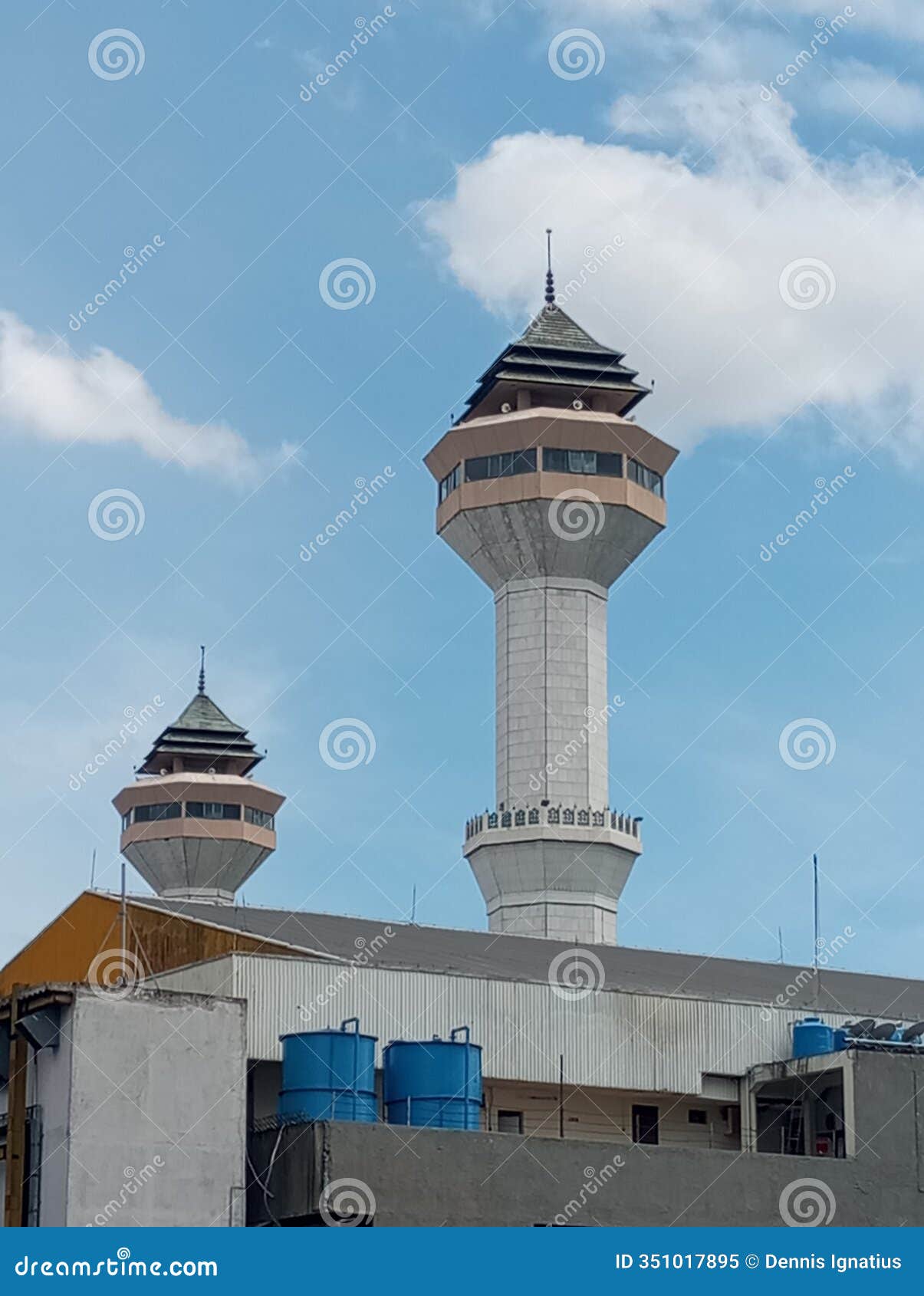 A Glimpse of Grand Mosque of Bandung Stock Image - Image of glimpse ...