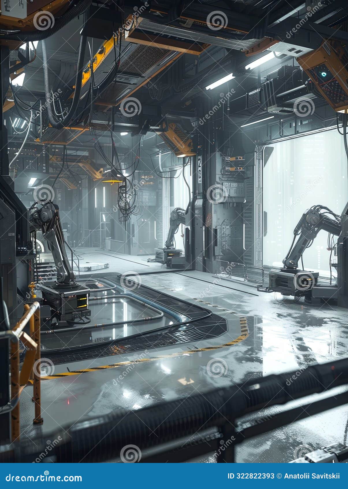 A Glimpse into a High-tech Manufacturing Facility Featuring Robotic ...