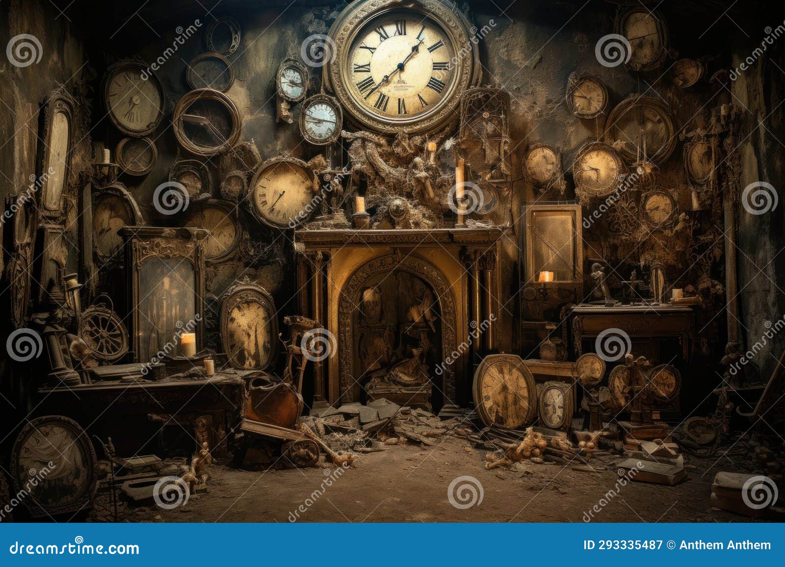 A Glimpse of History Relics of the Past Stock Illustration ...