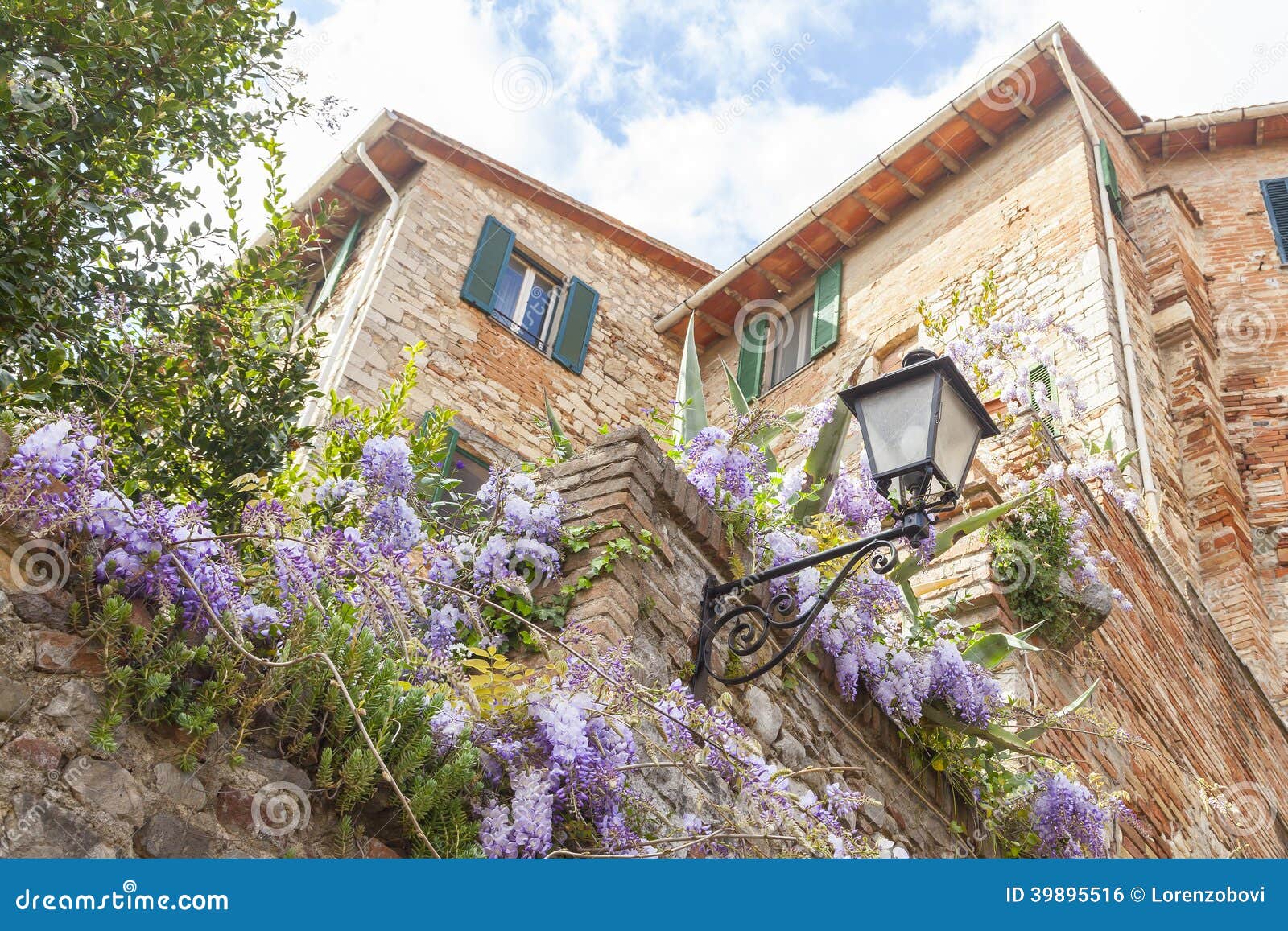 Glimpse of a Typical Italian Village Stock Photo - Image of sunlight ...