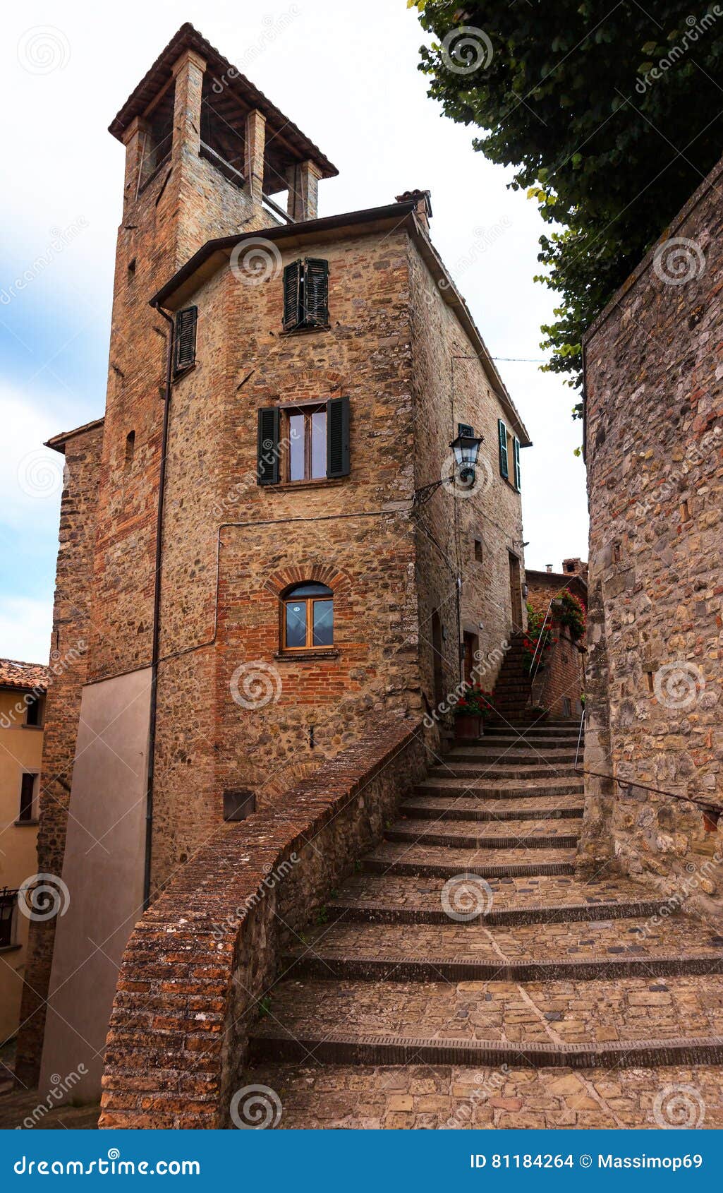 Glimpse of an Umbrian Medieval Town Stock Photo - Image of umbria ...
