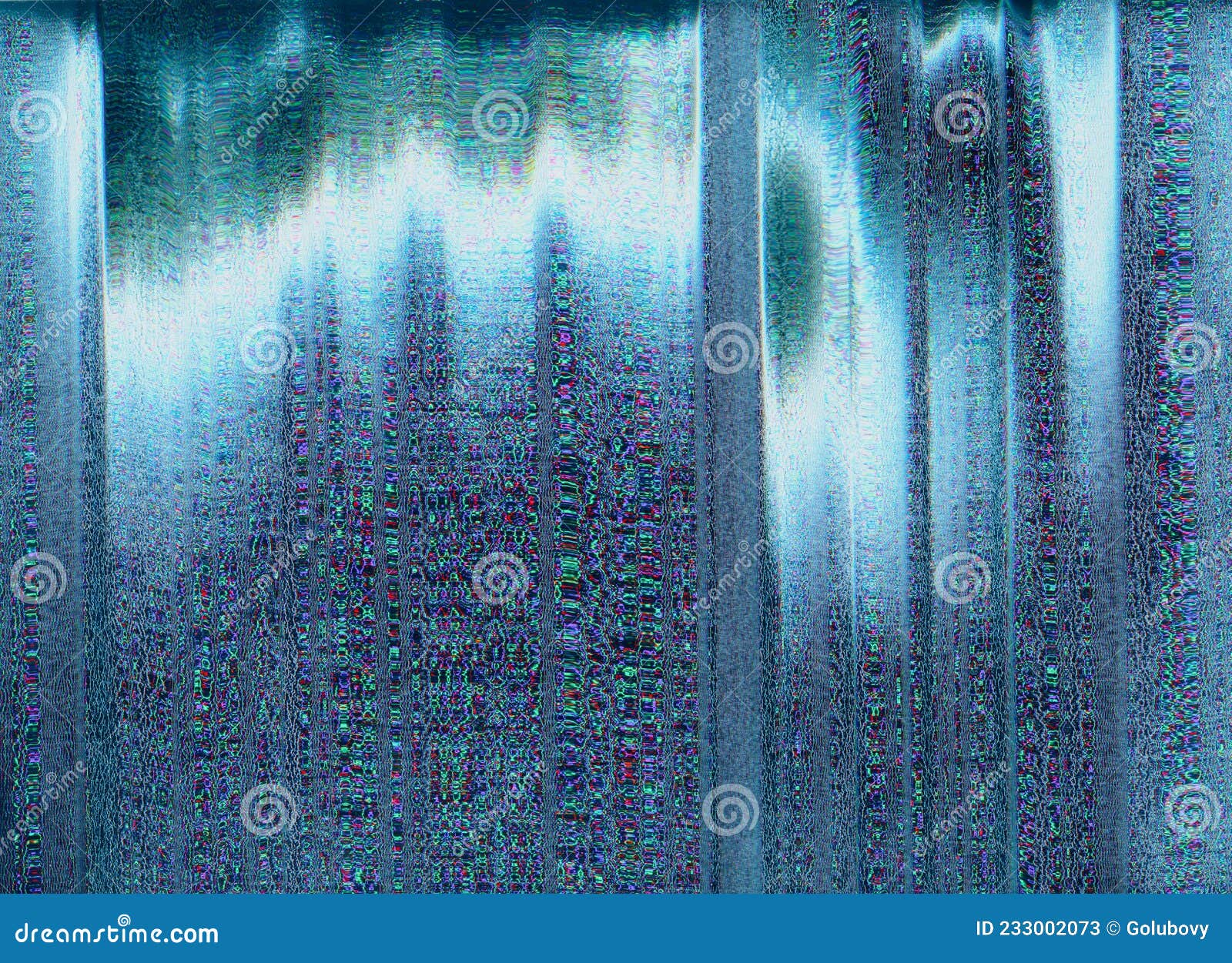 Glitch Abstract Background Analog Distortion Blue Stock Image - Image ...