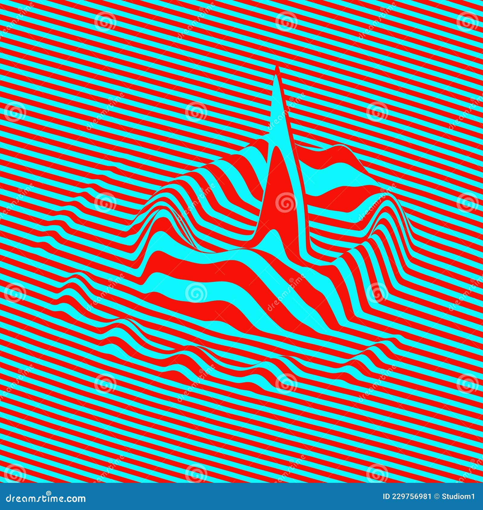 Glitch Abstract Background. Distortion Effect, Bug and Error. Optical ...