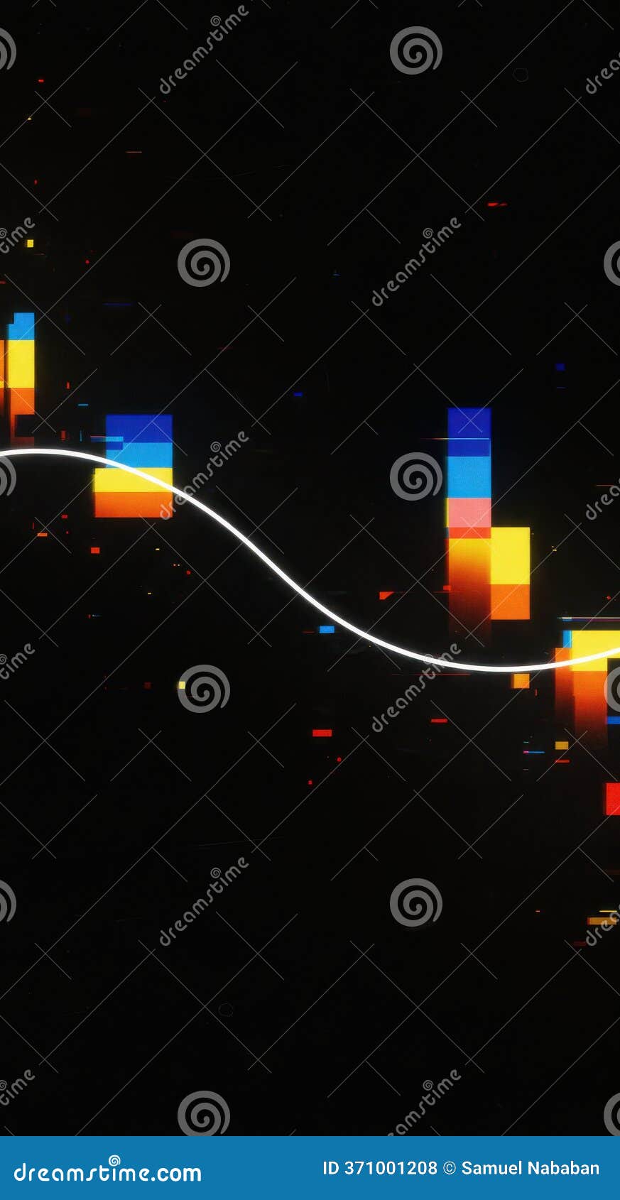 Bright Pixel Art Cityscape With Colorful Houses And Sunny Sky Royalty ...