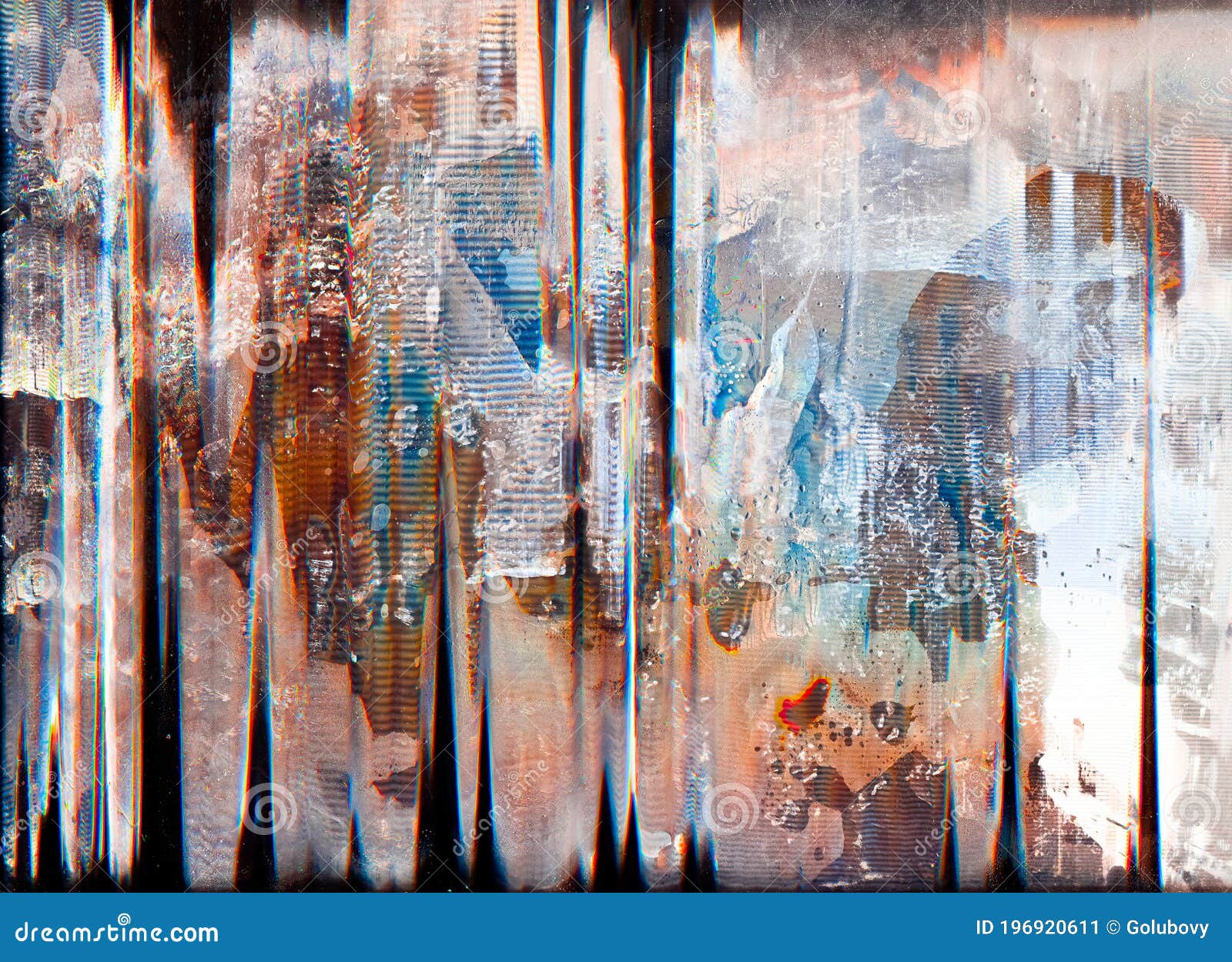 Glitch Art Paint Blend Texture Rusty Brown Blue Stock Illustration ...