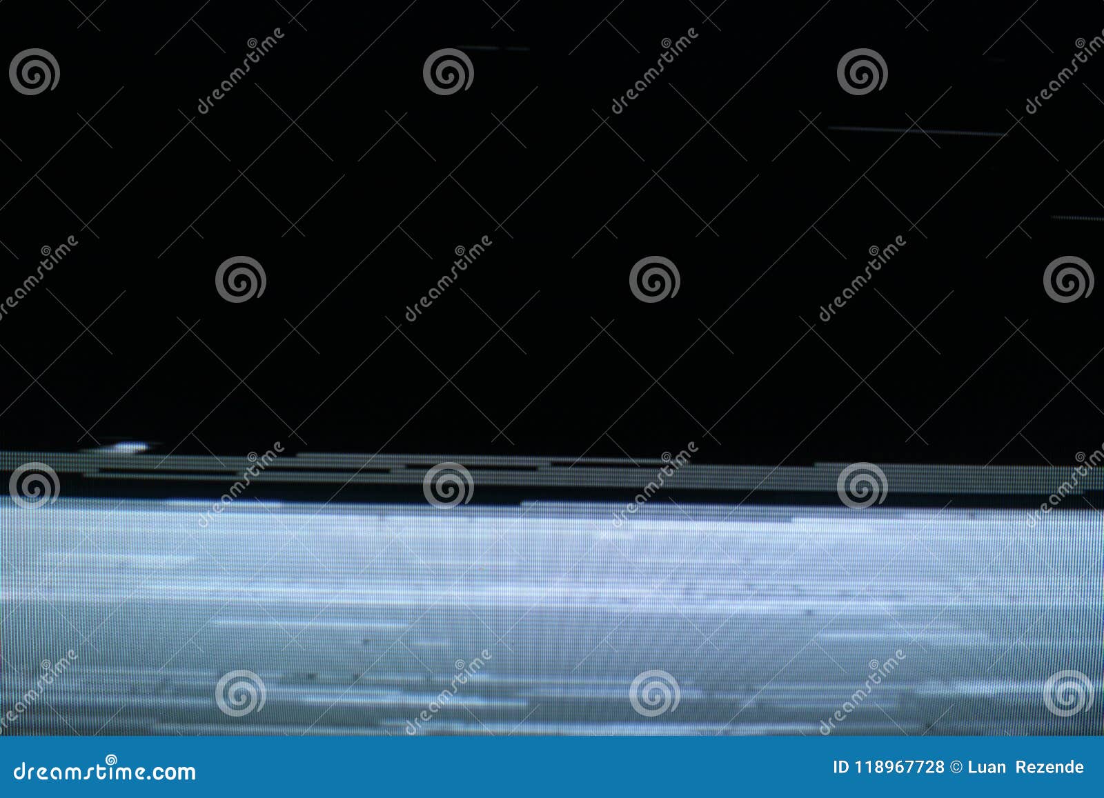 Glitch TV Screen. Original Analog Error on TV Screen Stock Photo ...