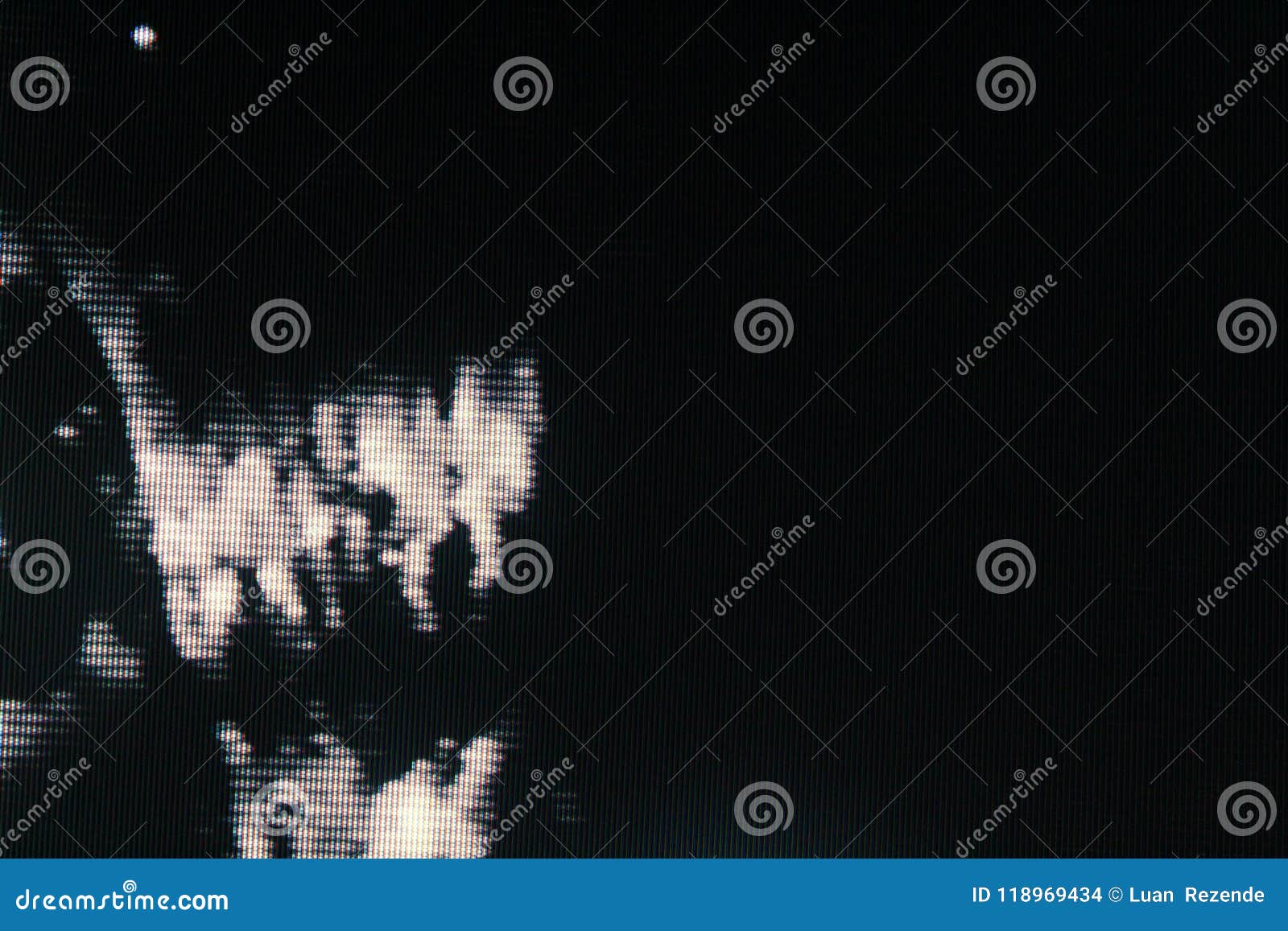 Glitch TV Screen. Original Analog Error on TV Screen Stock Illustration ...