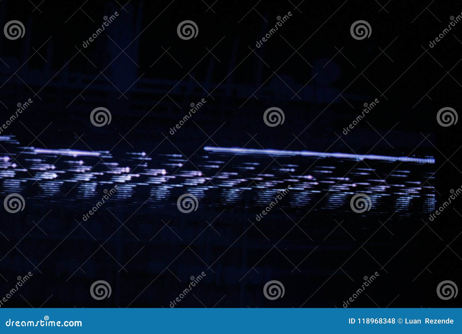 Glitch TV Screen. Original Analog Error on TV Screen Stock Photo ...