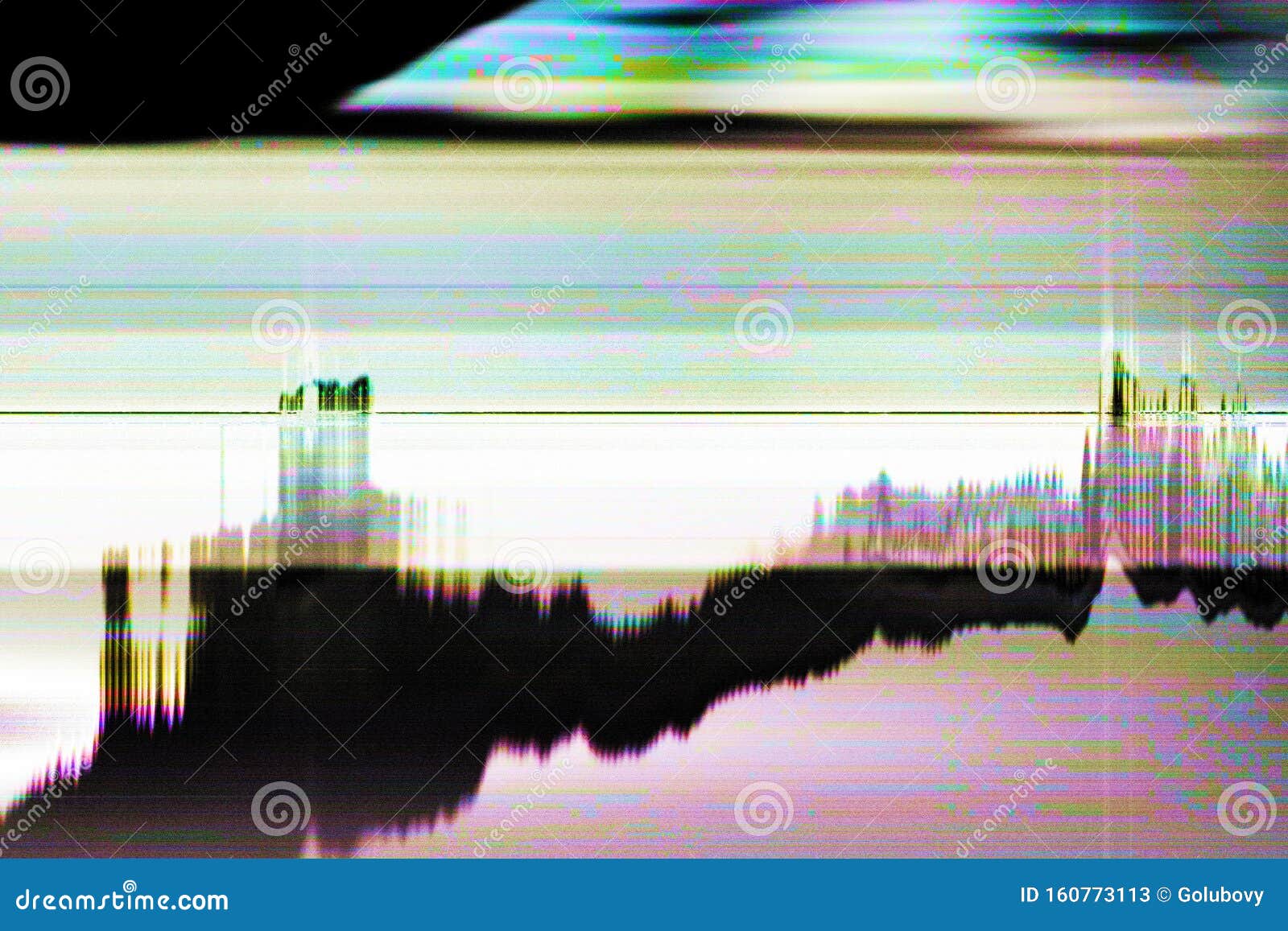 Glitch Art Video Damage Striped Static Noise Stock Image - Image of ...