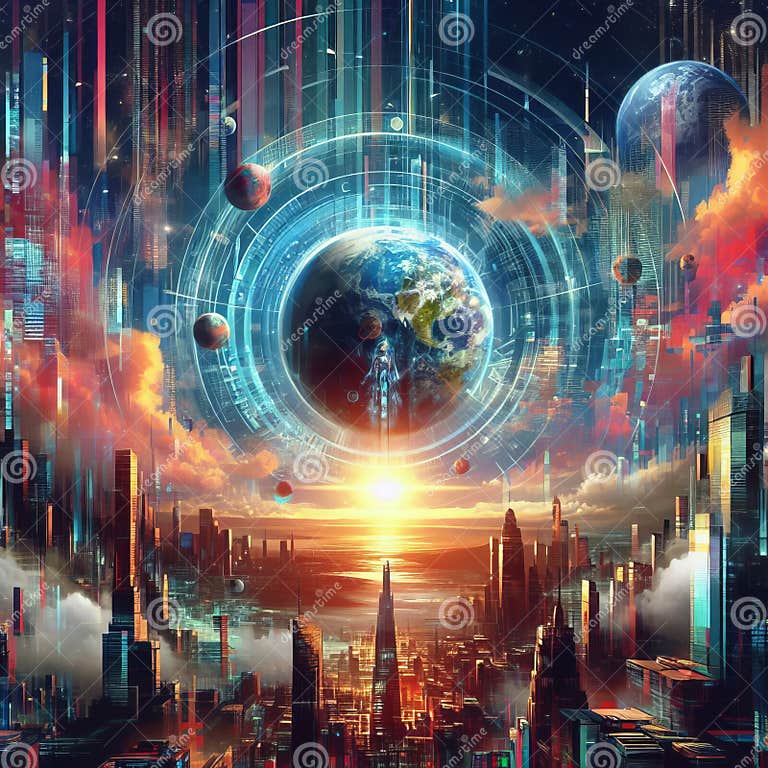 Glitch Art a Visual Art Form that Uses Digitalerrors Pixelated Stock ...