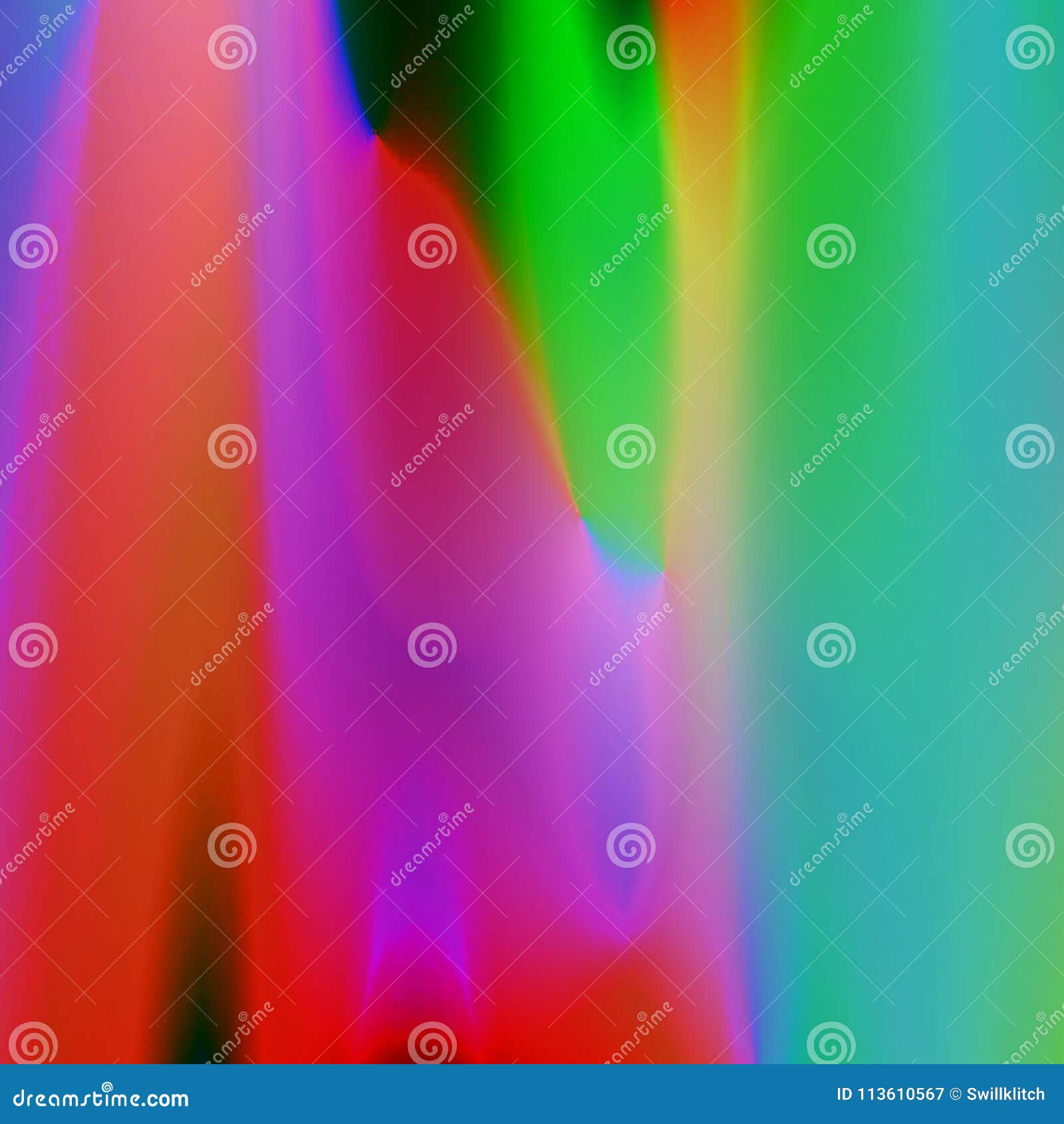 Glitch Background with Shiny Glowing Blurred Colors Flow Stock Vector ...