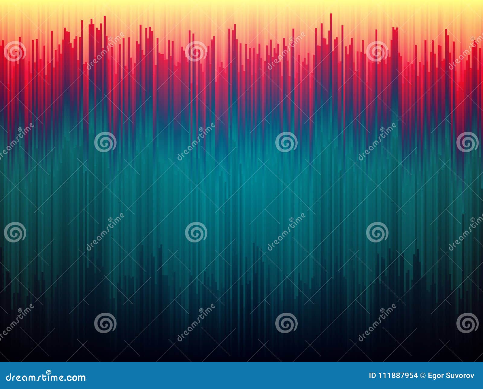 Glitch Background. Image Data Distortion. Color Abstract Lines Concept ...