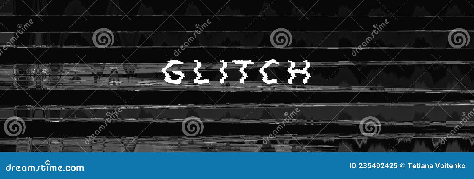 Glitch Background. System Crash. Broadcast Error. Technical Problem. 3D ...