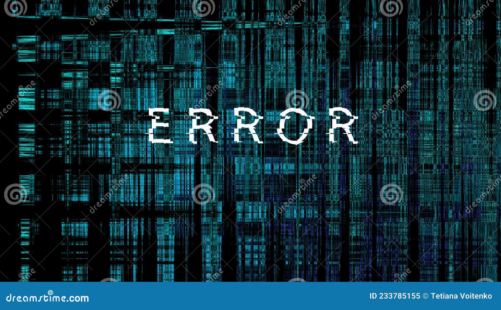 Glitch Background. System Crash. Broadcast Error. Technical Problem. 3D ...