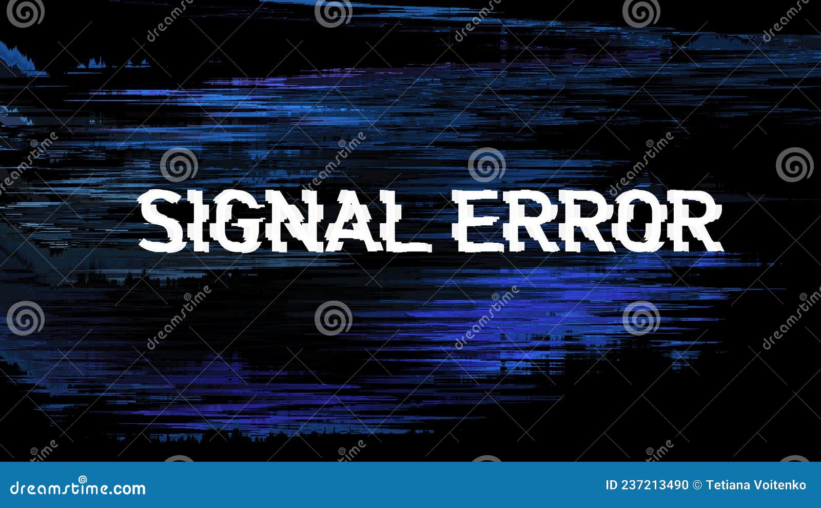 Glitch Background. System Crash. Broadcast Error. Technical Problem. 3D ...