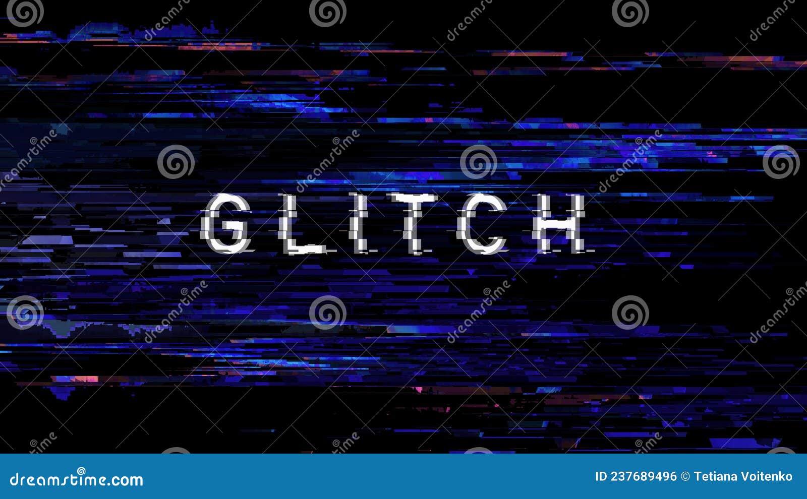 Glitch Background. System Crash. Broadcast Error. Technical Problem. 3D ...