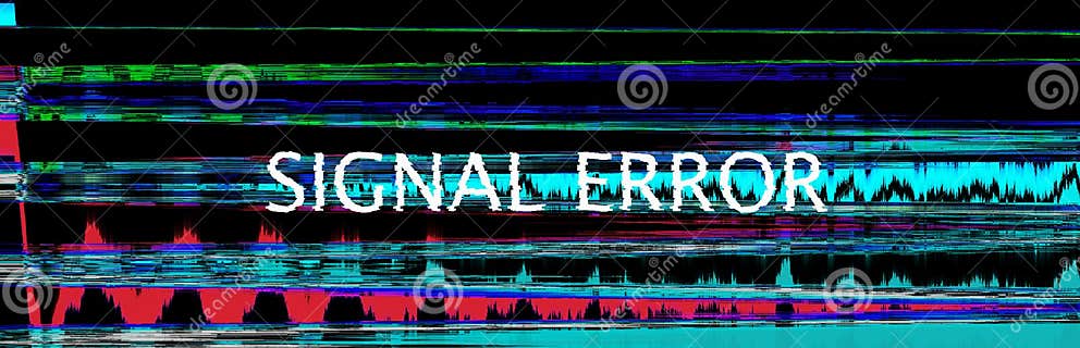 Glitch Background. System Crash. Broadcast Error. Technical Problem. 3D ...