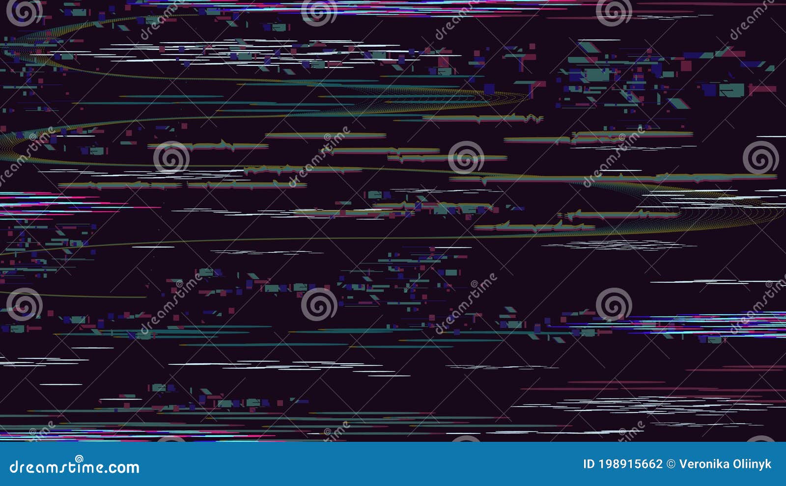 Glitch Damage Texture. Distortion Retro Noise Effect, No Signal ...
