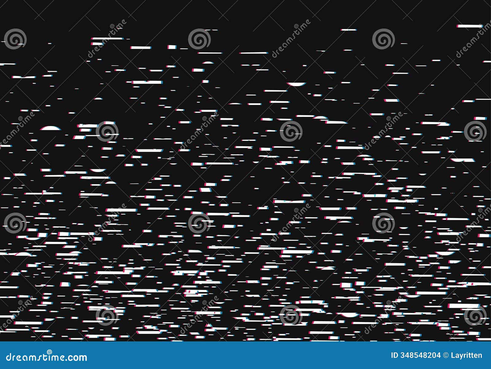 Glitch Digital. Graphic Display Failure, White Noise on a Black ...