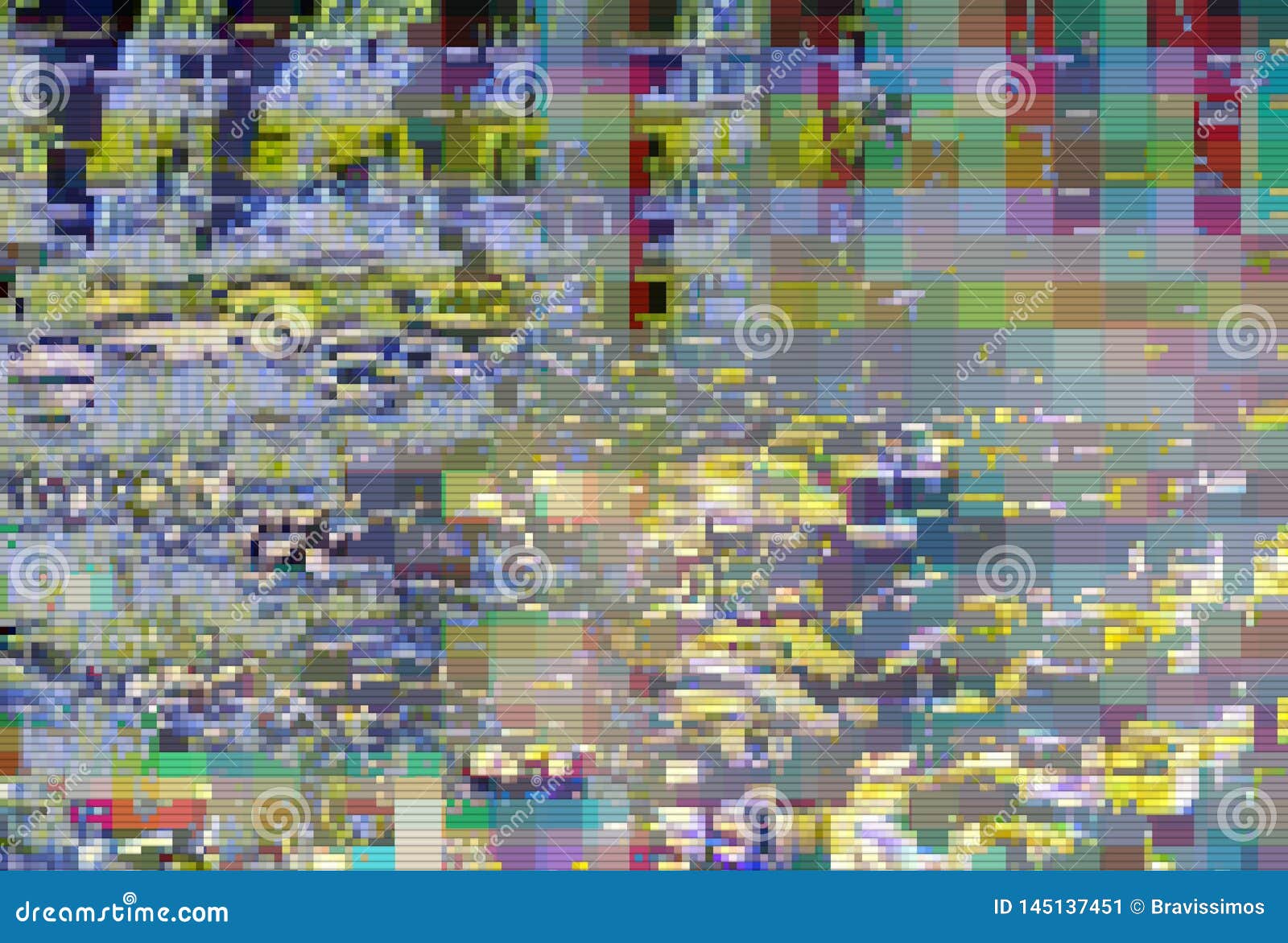 Glitch Digital Screen Pattern Abstract, Modern Stock Illustration ...