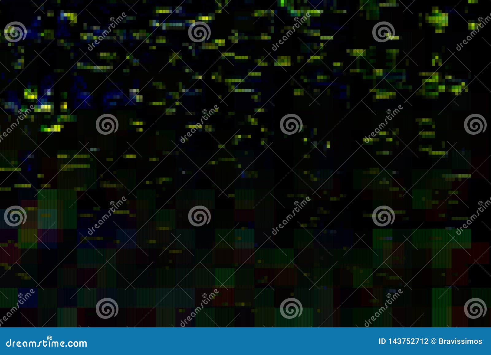 Glitch Digital Screen Pattern Abstract, Design Stock Illustration ...