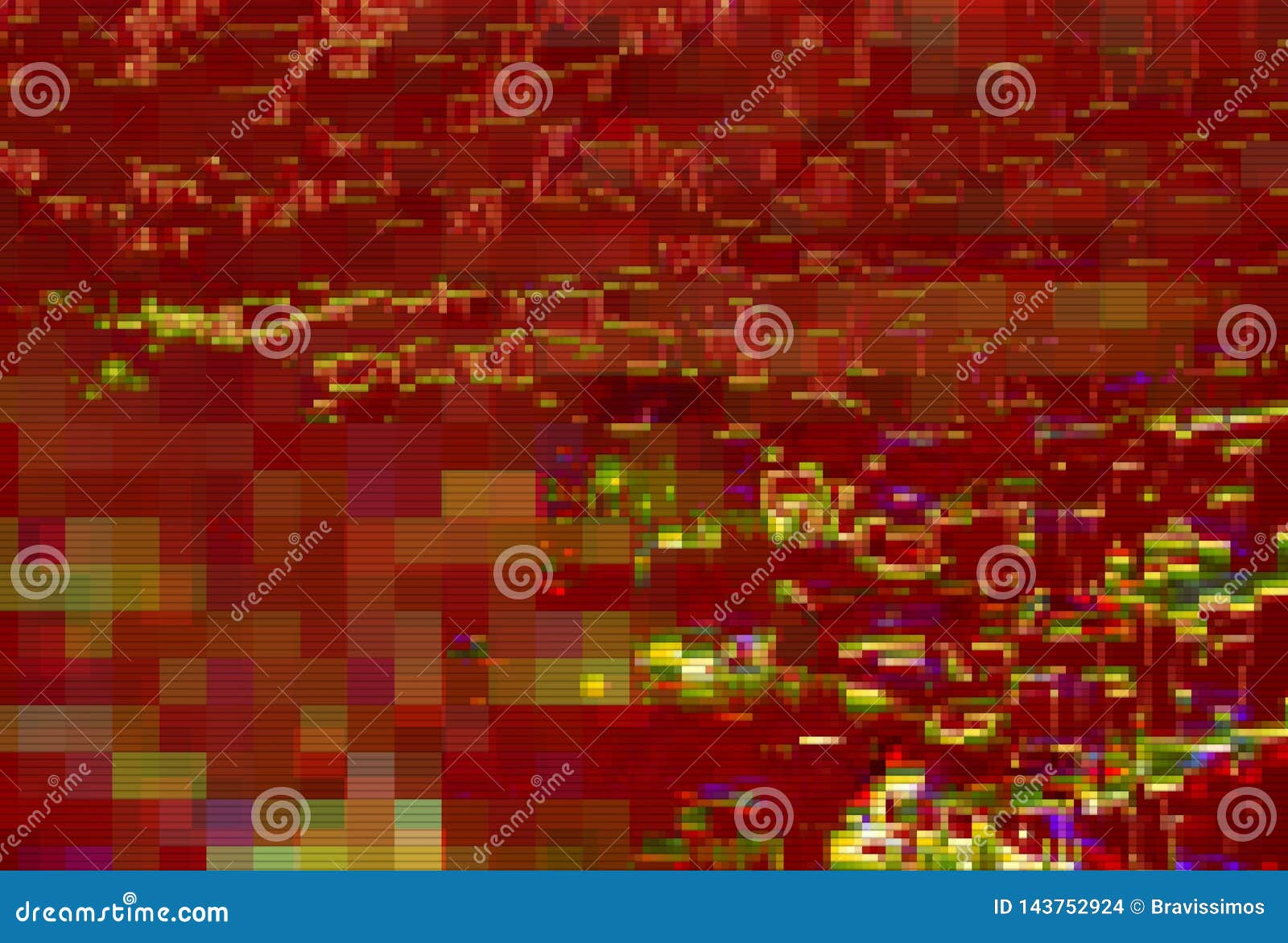 Glitch Digital Screen Pattern Abstract, Shape Stock Illustration ...